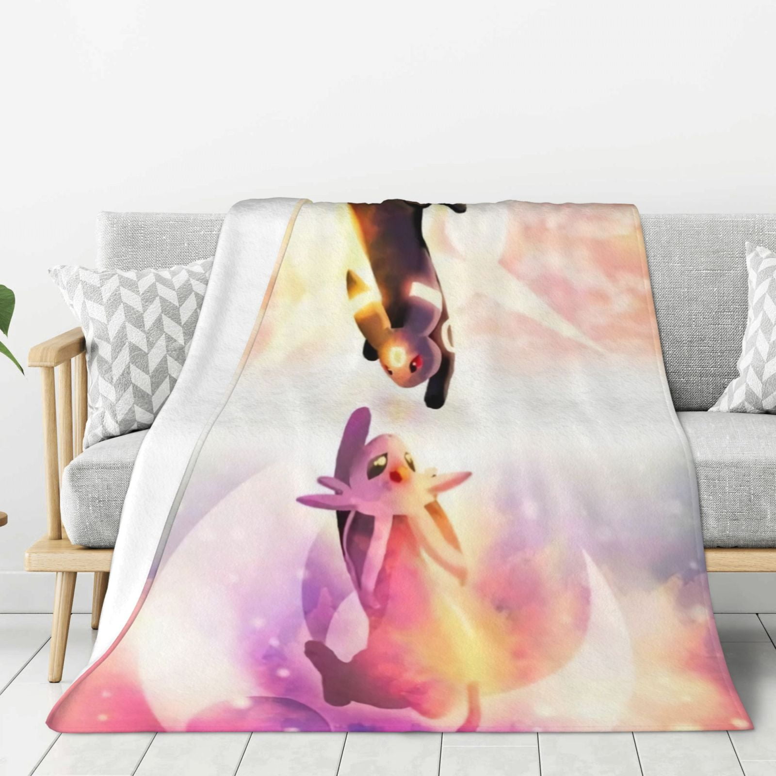 Pokemon- Pikachu Eevee evolutions Blanket,Throw Blanket for Kids and ...