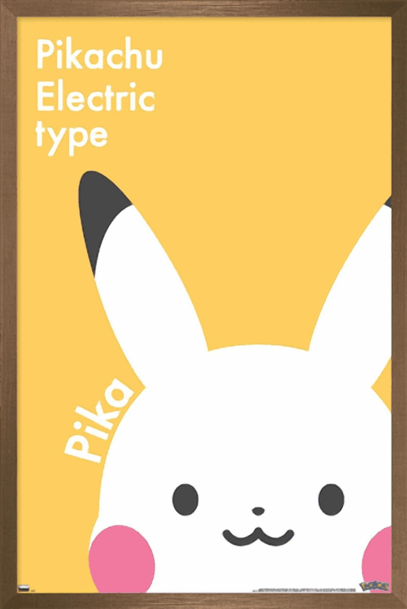 Pokemon - Pikachu Electric Type Wall Poster, 22.375" x 34" Framed ...