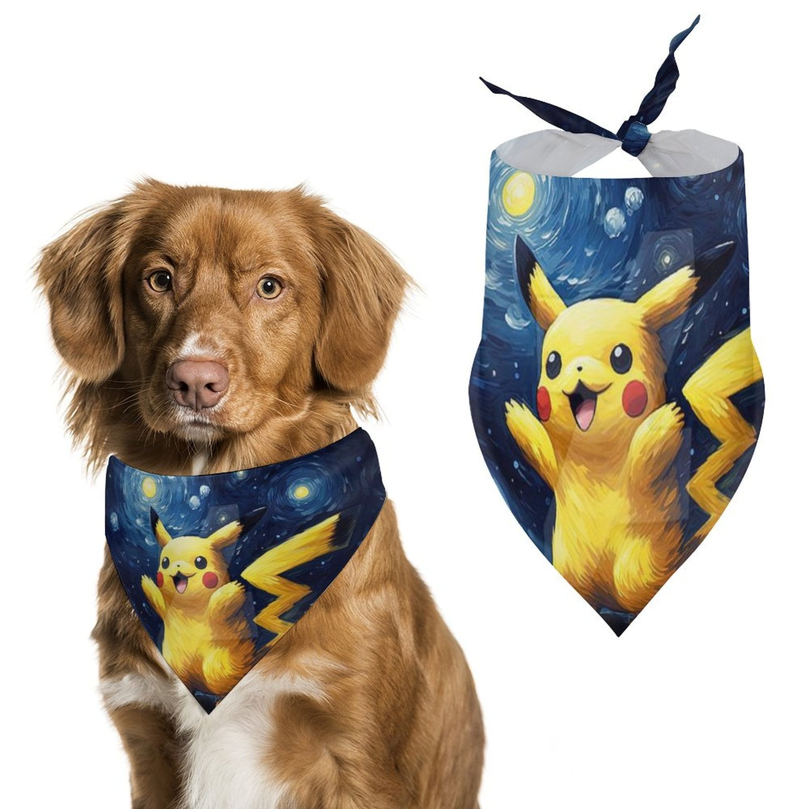 Pokemon_Pikachu Fall Thanksgiving Dog Bandanas, Adjustable Triangle Dog ...