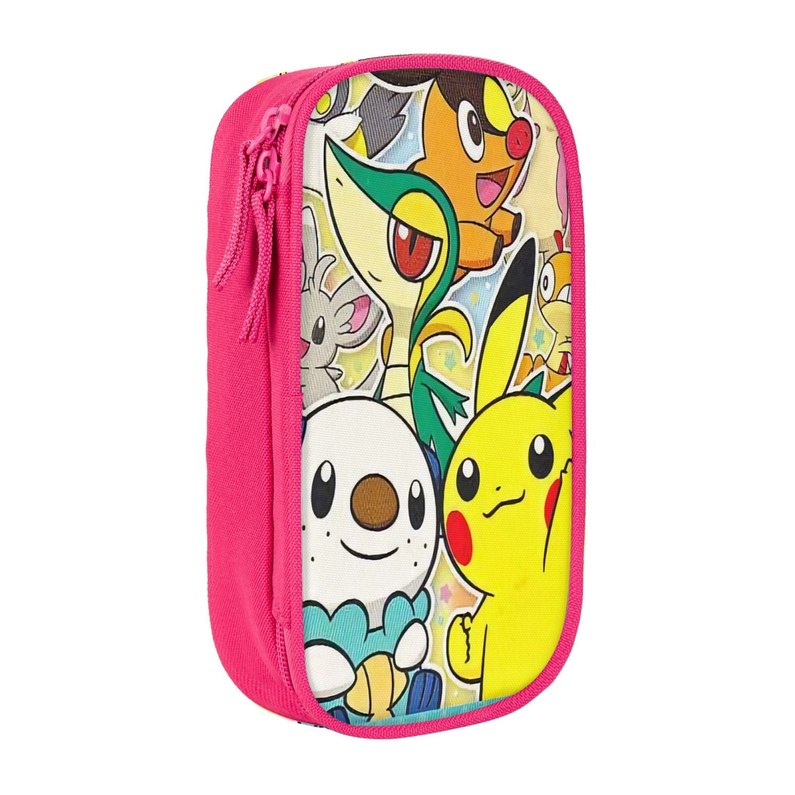 Pokemon-Pikachu & Friends Pencil Case,Big Capacity Pencil Pouch ...