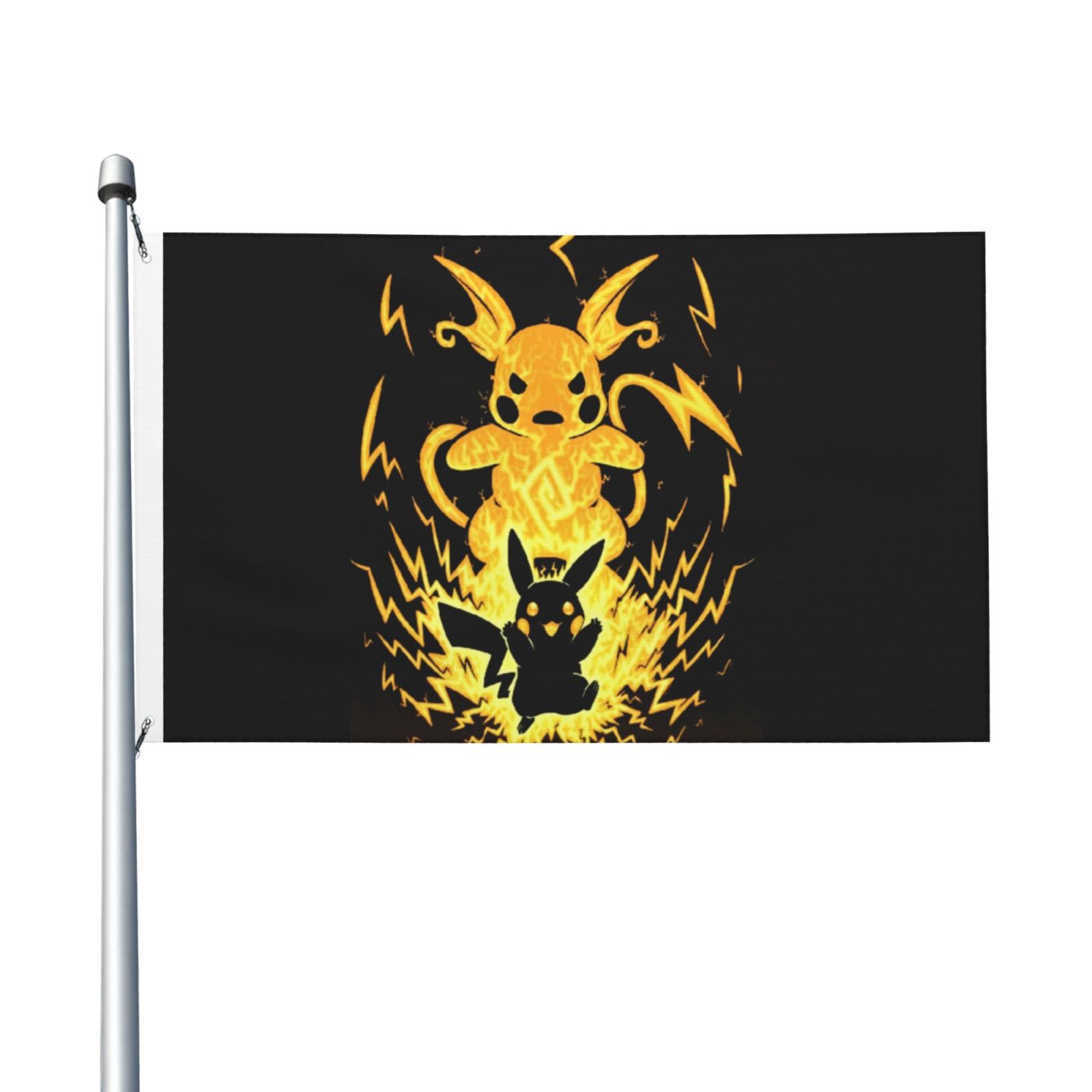 Pokemon-Pikachu Game 3x5ft Face Flag Fade Proof Holiday Fall Flag ...