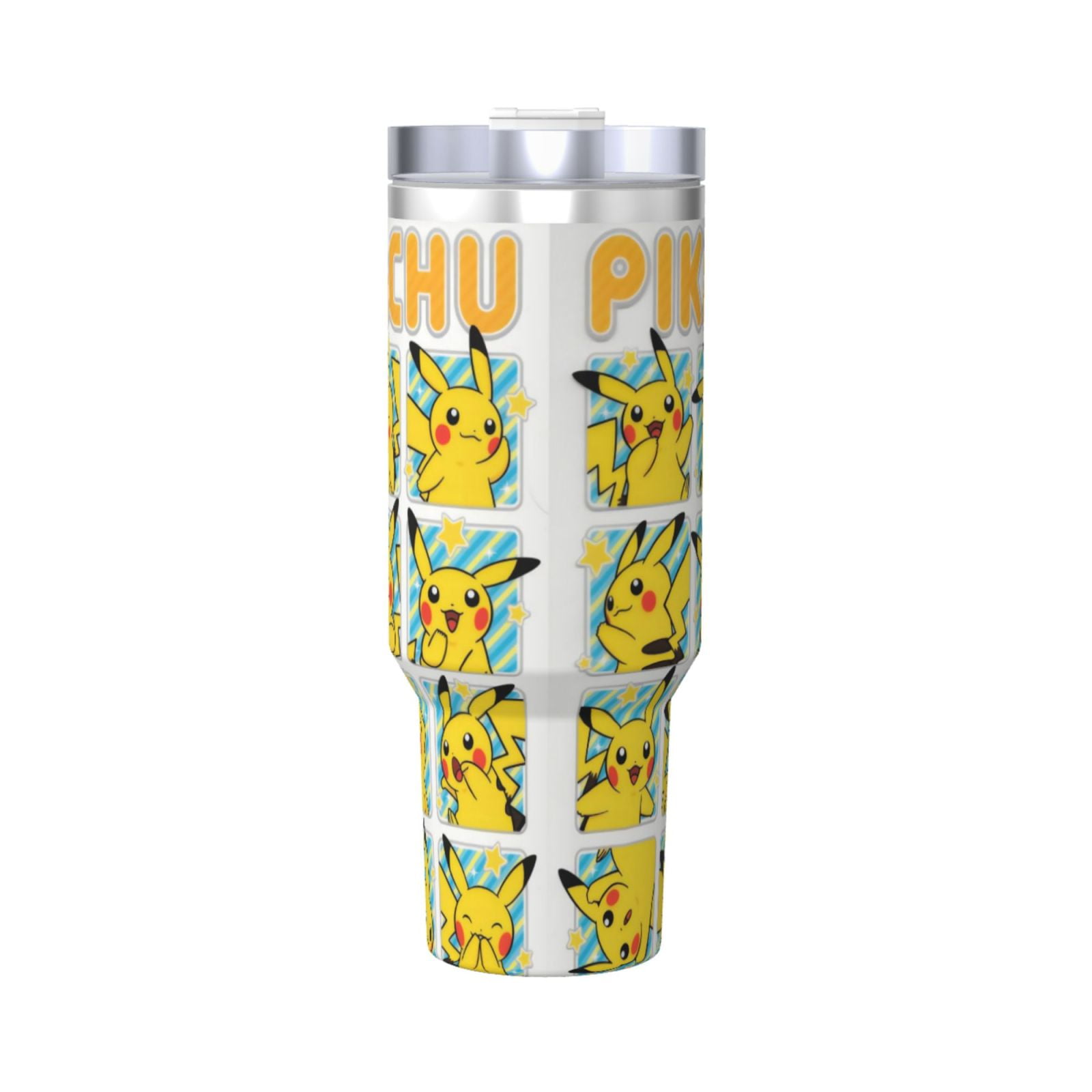 Pokemon-Pikachu Game 40 oz Tumbler with Handle and Straw Lid,Water ...