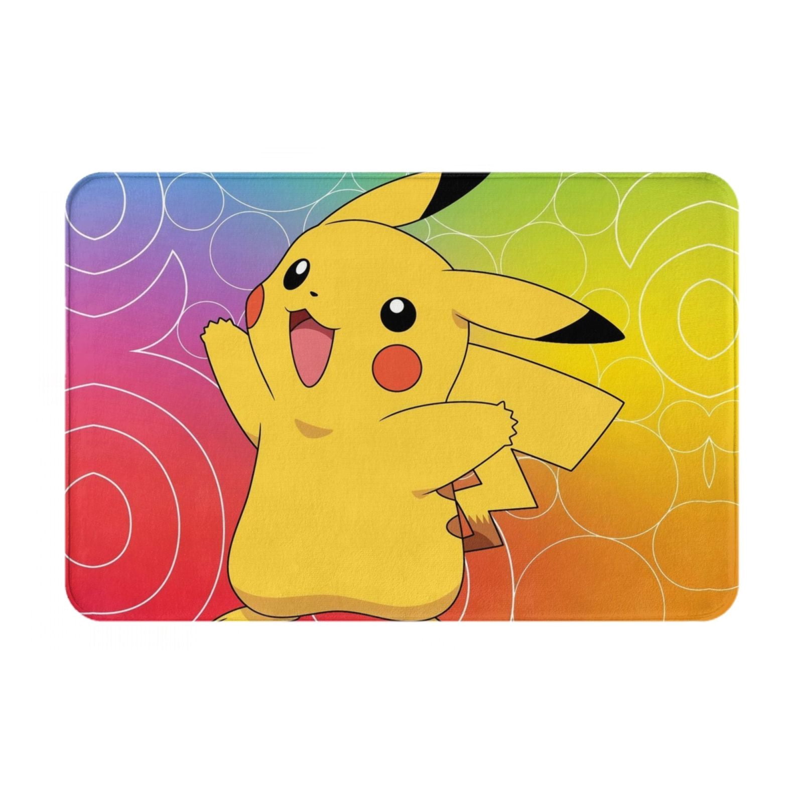 Pokemon-Pikachu Game Bathroom Rug Mat,Extra Soft Absorbent Premium Bath ...