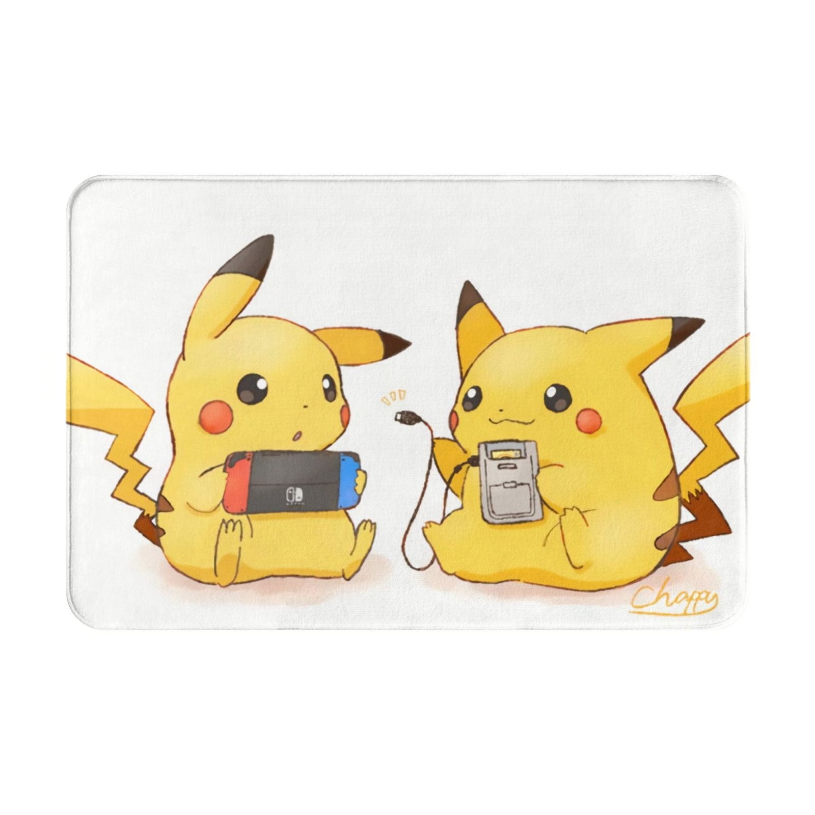 Pokemon-Pikachu Game Bathroom Rugs Mat 24x16,Extra Soft and Absorbent ...
