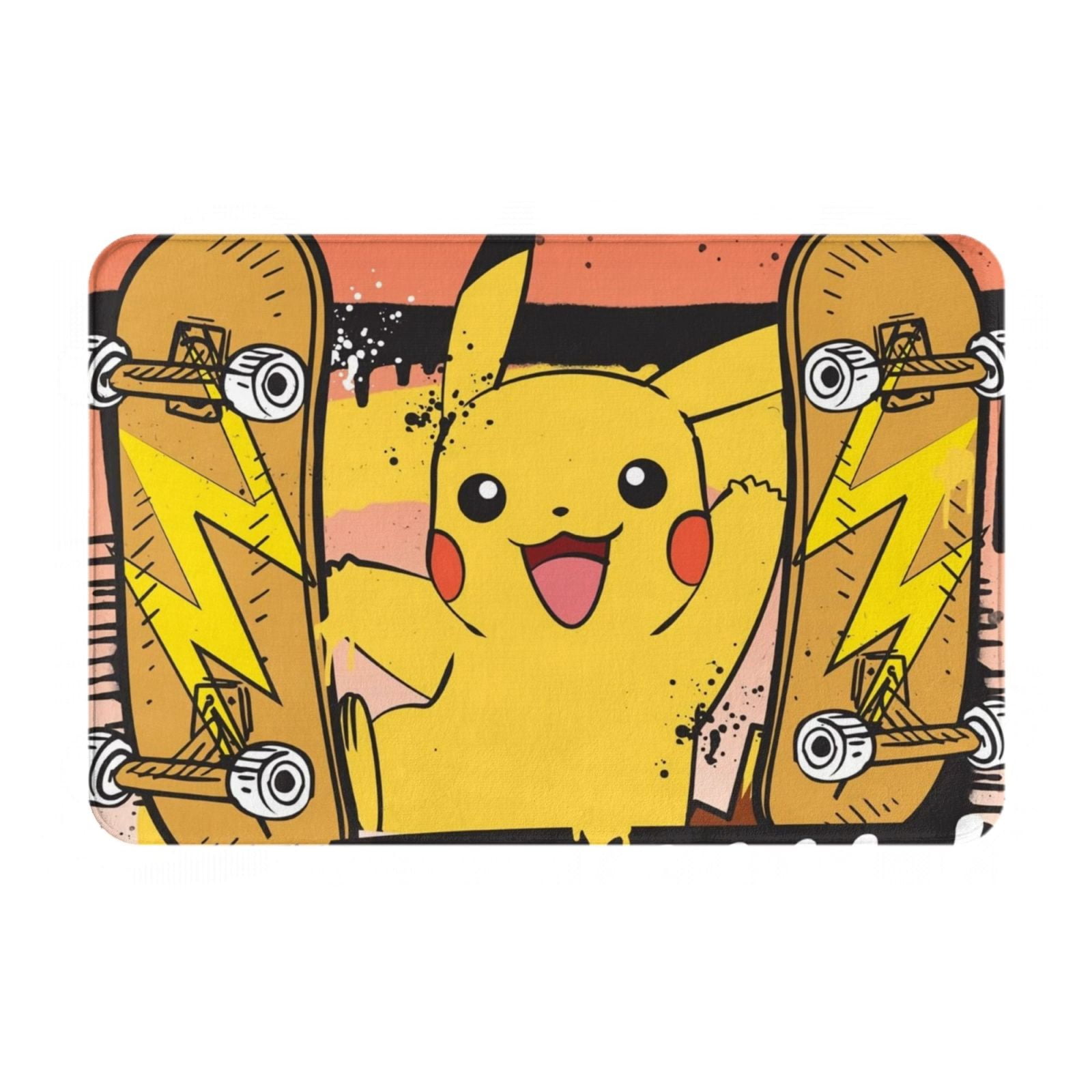 Pokemon-Pikachu Game Door Mat,Christmas Outdoor Front Door Decor Mat ...