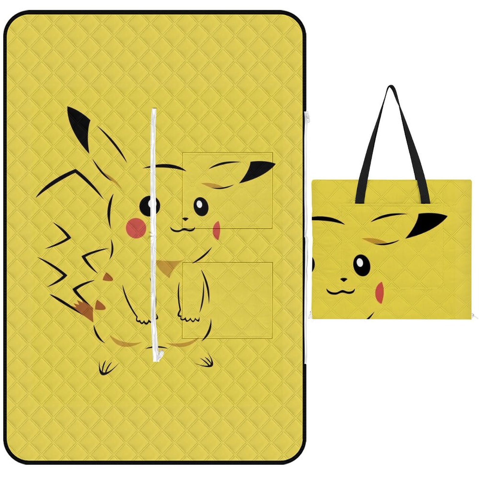 Pokemon-Pikachu Game Extra Large Picnic Blanket Waterproof,59"x 39 ...