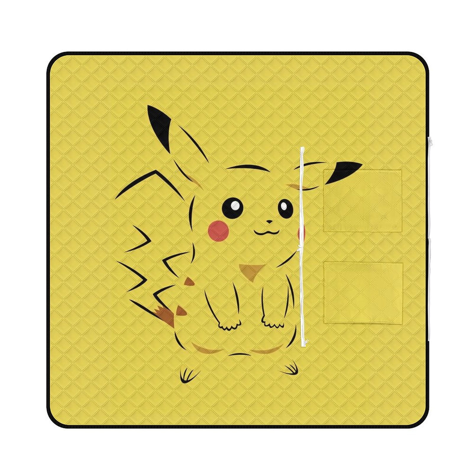 Pokemon-Pikachu Game Extra Large Picnic Blanket Waterproof,59"x 59 ...
