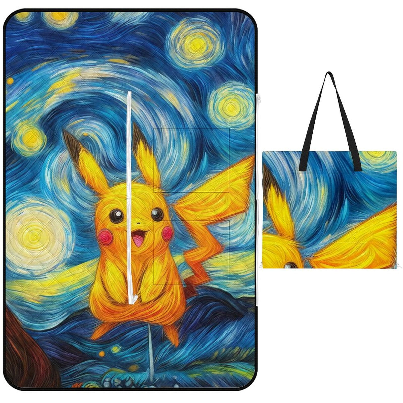 Pokemon-Pikachu Game Extra Large Picnic Outdoor Blanket,59 x 39 ...