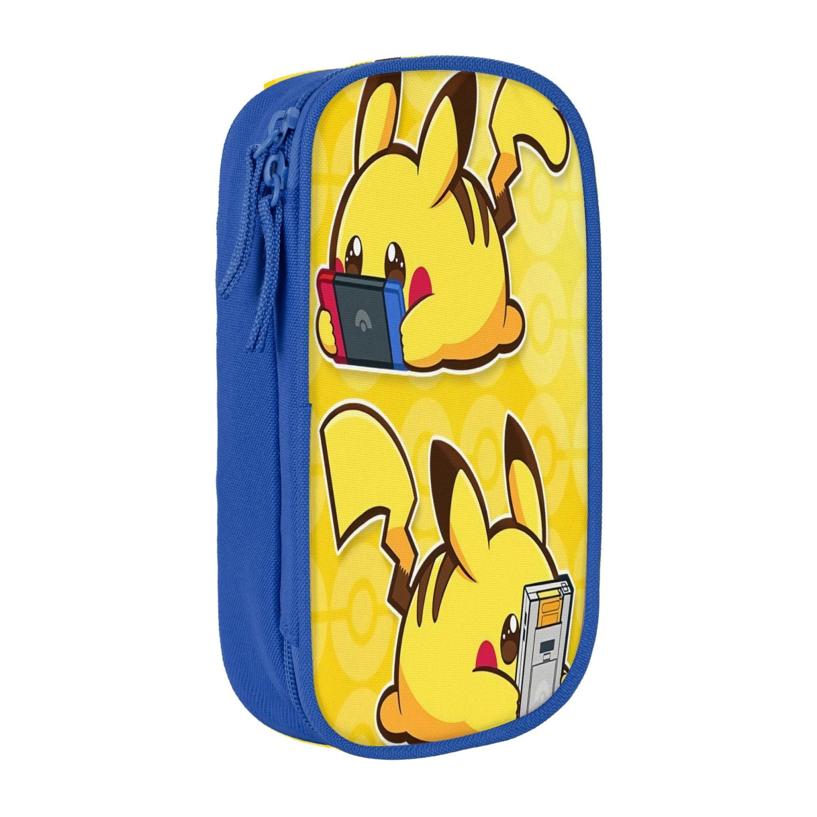 Pokemon-Pikachu Game Pencil Case,Big Capacity Pencil Pouch Stationery ...