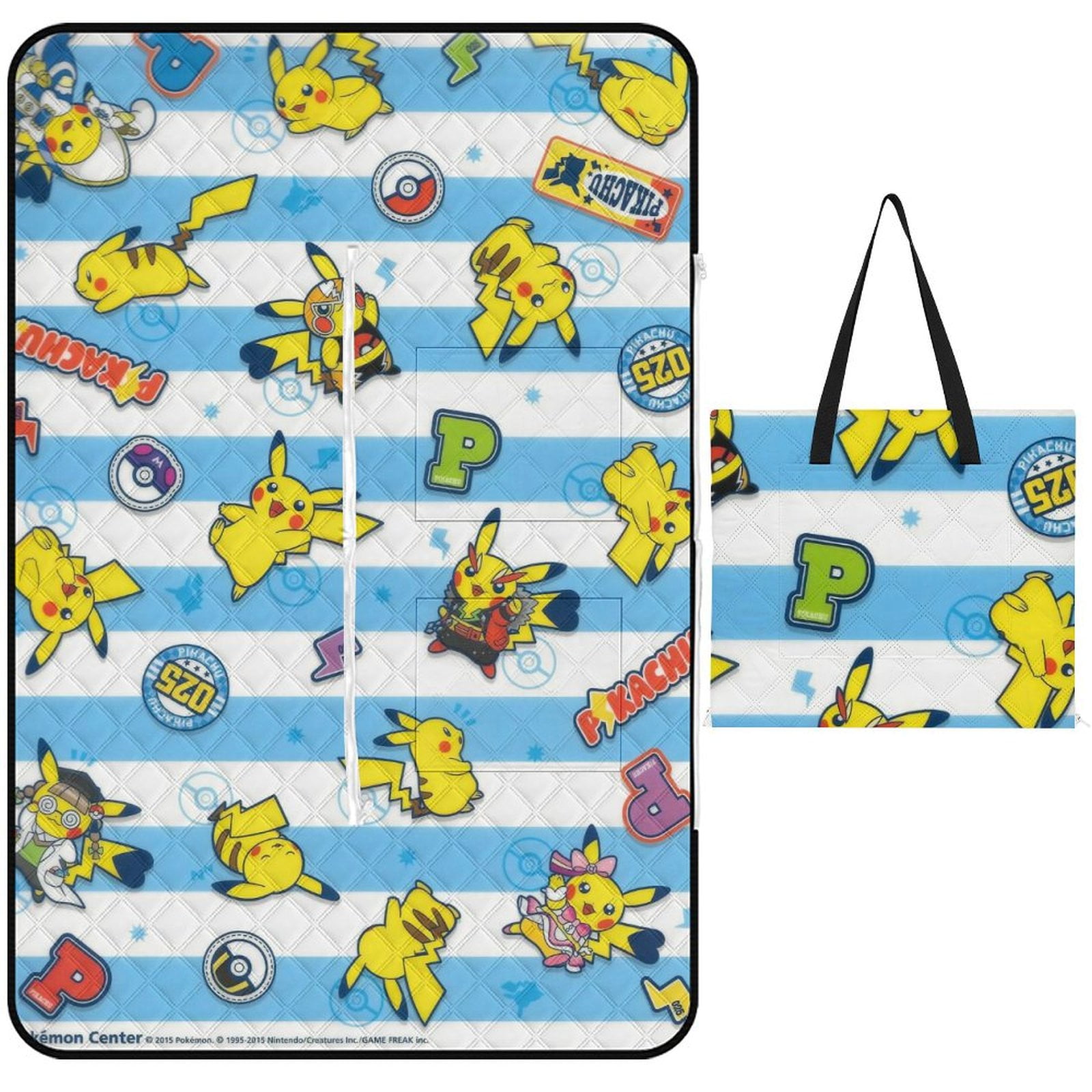 Pokemon-Pikachu Game Picnic Blanket,Foldable Waterproof Sand Mat,Extra ...