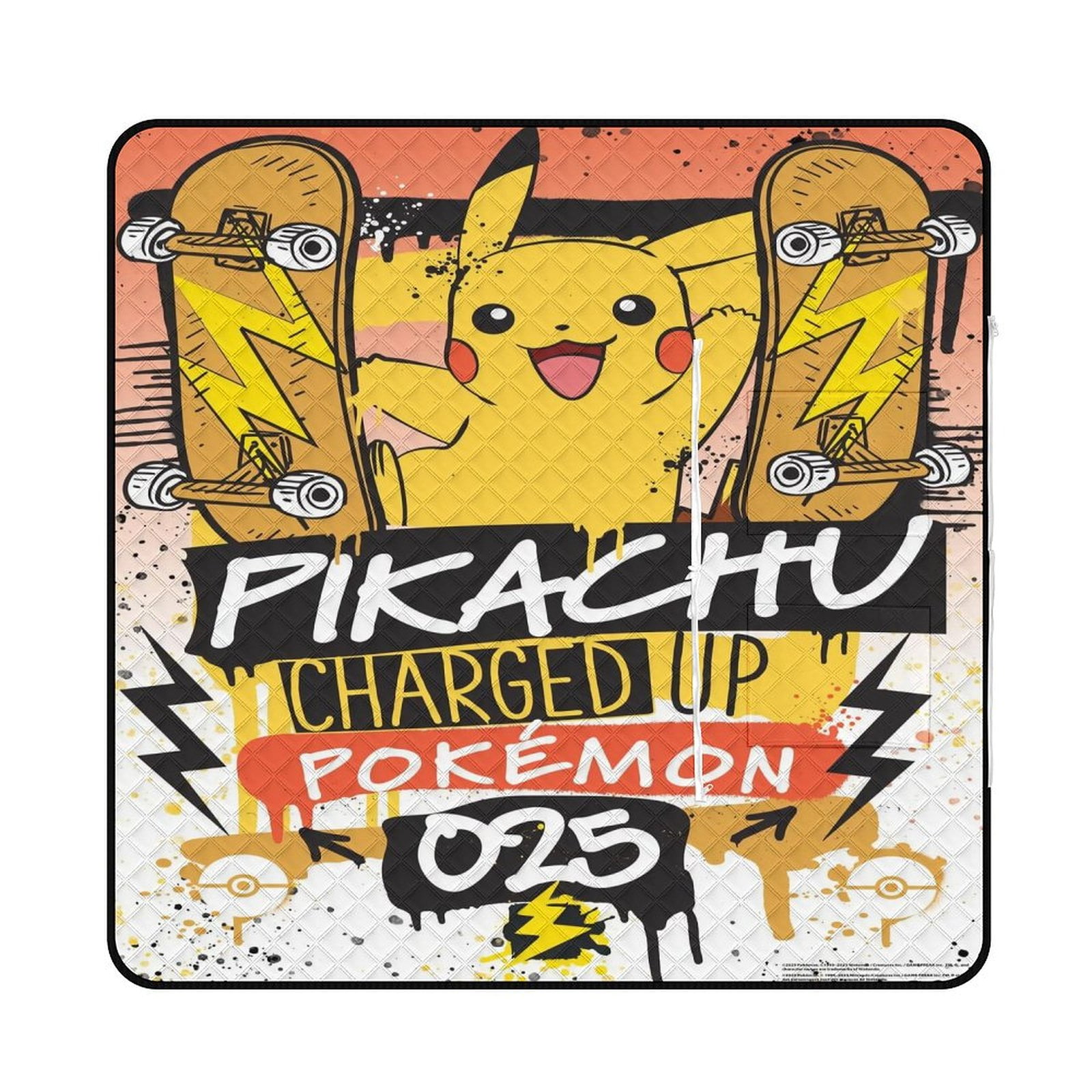 Pokemon-Pikachu Game Picnic Blankets 59"x59" Extra Large Outdoor ...
