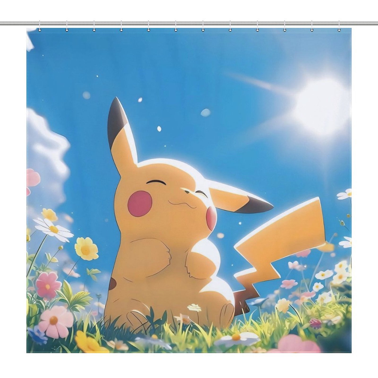 Pokemon-Pikachu Game Shower Curtain,Shower Curtain Liner,Shower Curtain ...