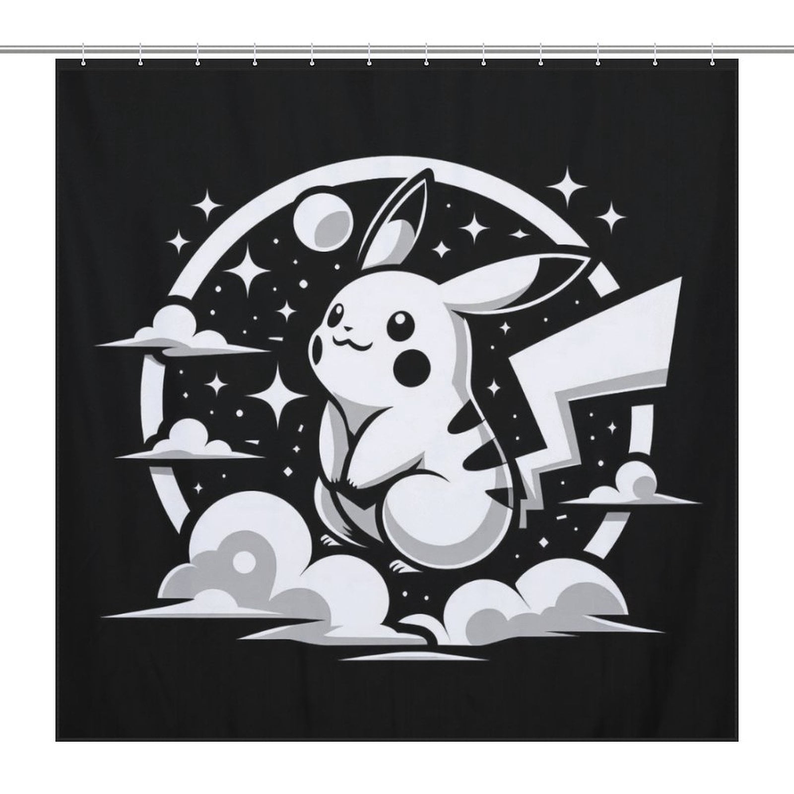 Pokemon-Pikachu Game Shower Curtain,Shower Curtain Liner,Shower Curtain ...