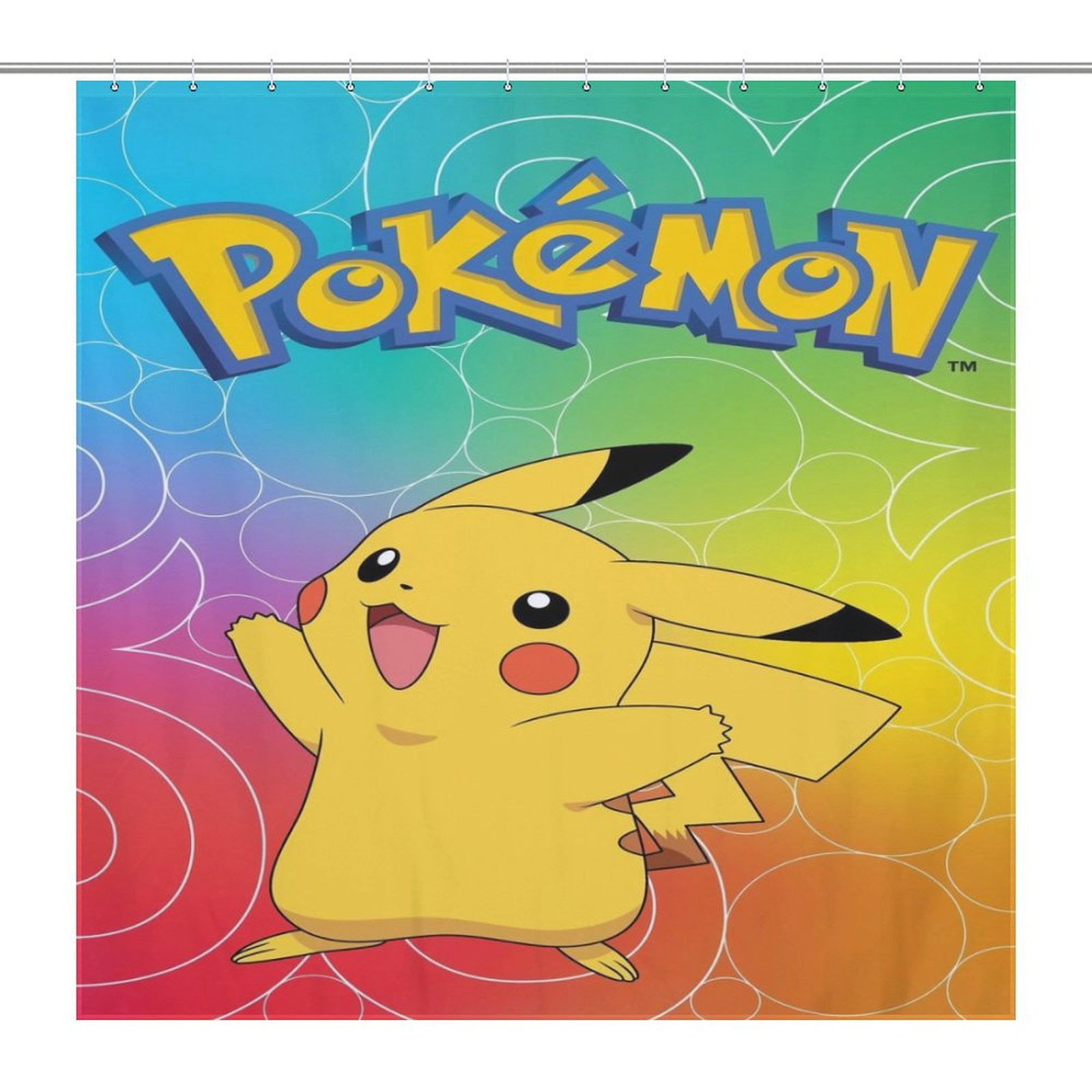 Pokemon-Pikachu Game Shower Curtain,Shower Curtain Liner,Shower Curtain ...