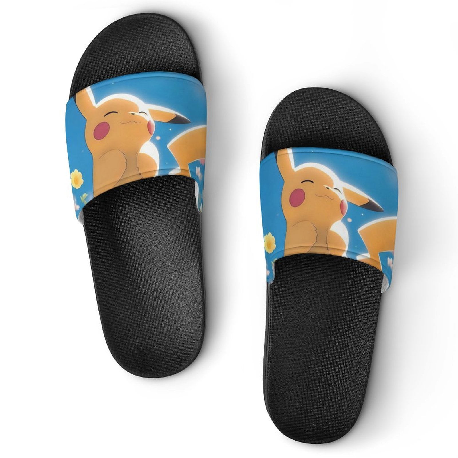Pokemon-Pikachu Game Slide Sandals for Men Women,Ultra Comfort Slippers ...