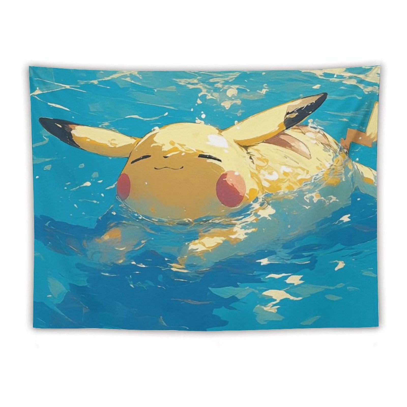 Pokemon-Pikachu Game Swimming Tapestry,Pokemon-Pikachu Game Swimming ...