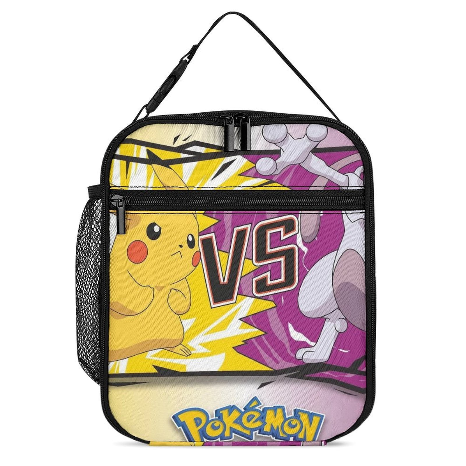 Pokemon-Pikachu Game Versus Custom Text Lunch Bag With Satchel Shoulder ...