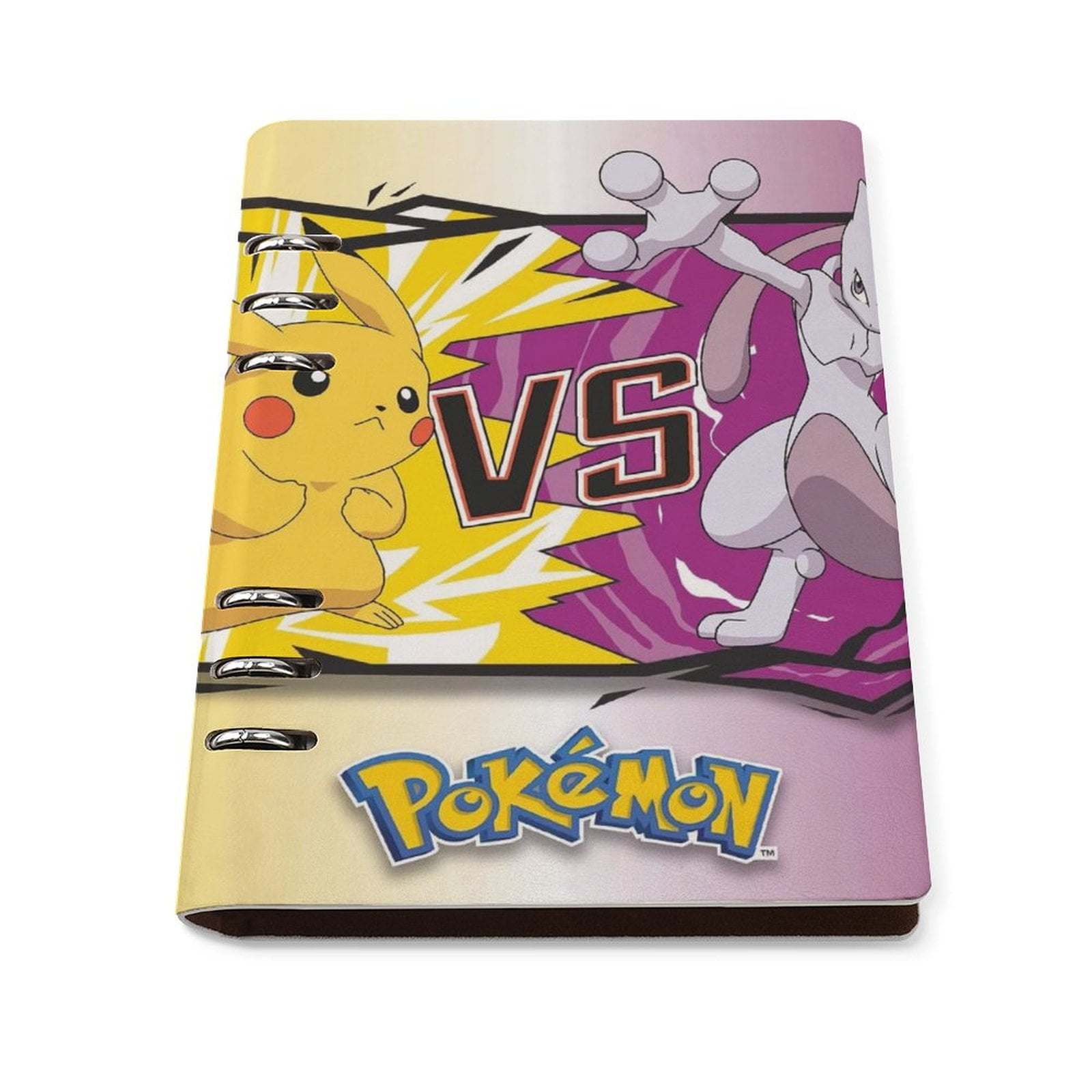 Pokemon-Pikachu Game Versus Refillable Leather A5 Loose Leaf Notebook ...