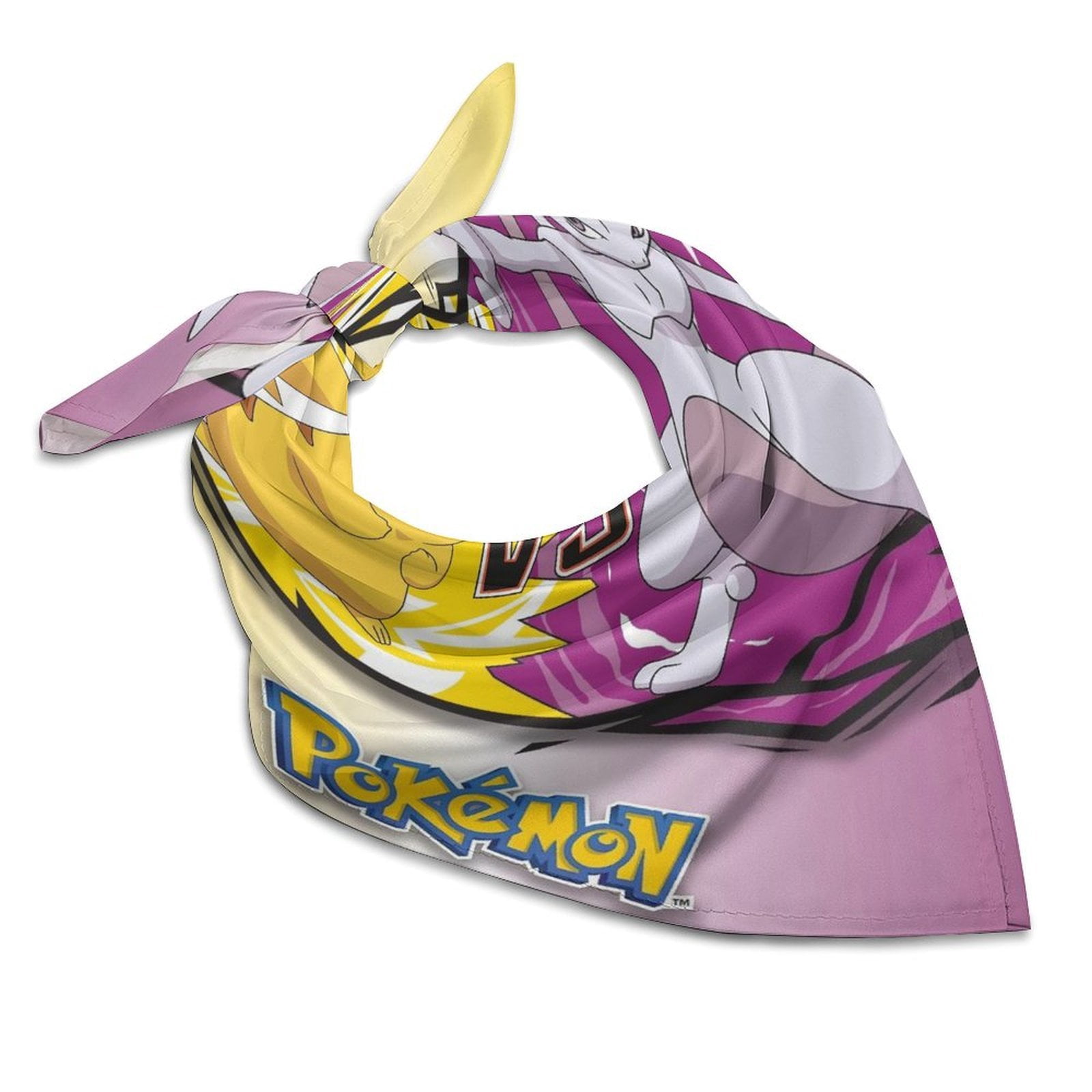 Pokemon-Pikachu Game Versus Square Satin Head Scarf Hair Scarves Silk ...