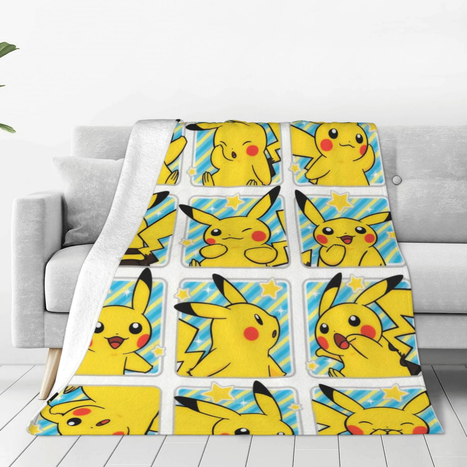 Pokemon-Pikachu Game121 Blanket Cartoon Blanket Home Cute Blankets for ...
