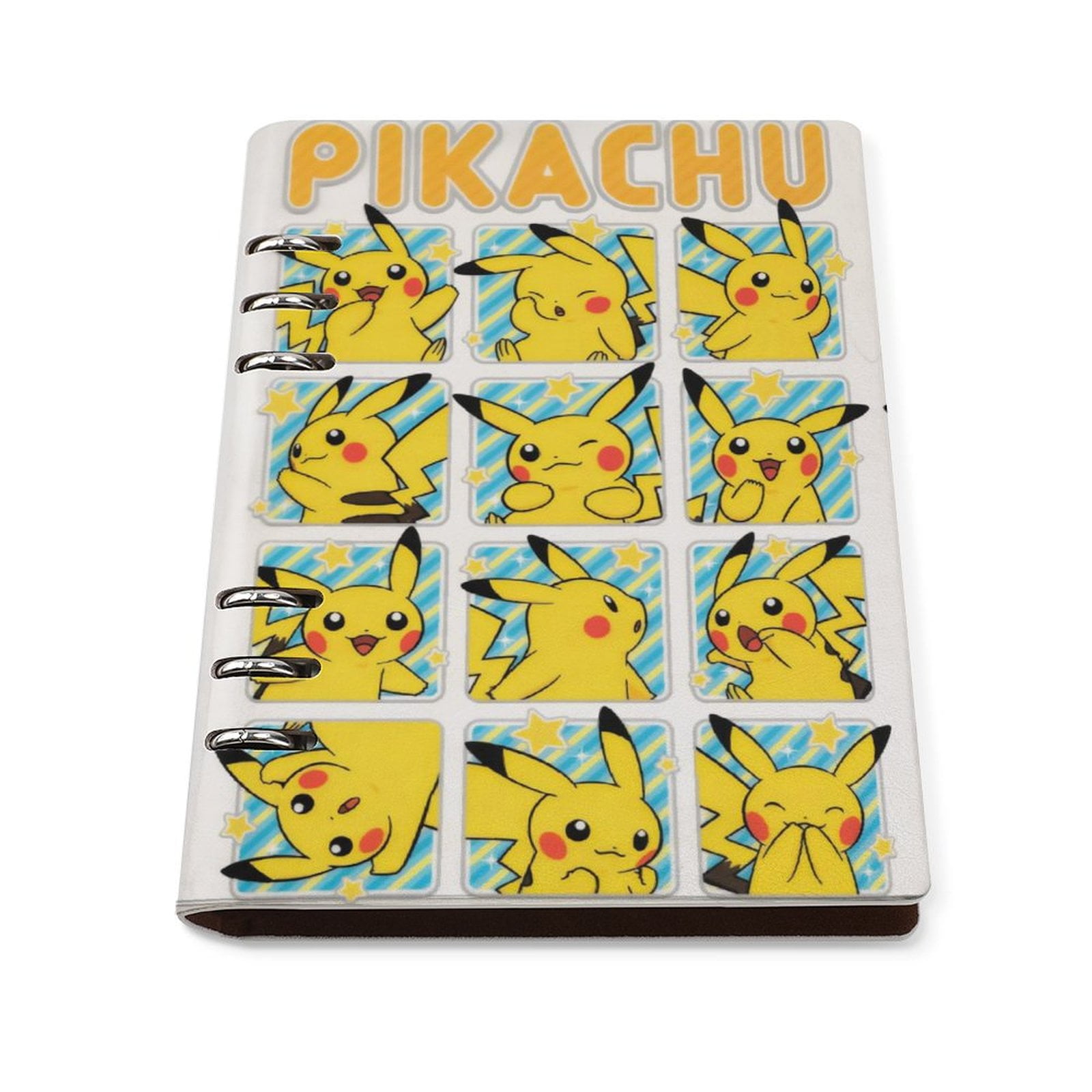 Pokemon-Pikachu Game121 Refillable Leather A5 Loose Leaf Notebook ...