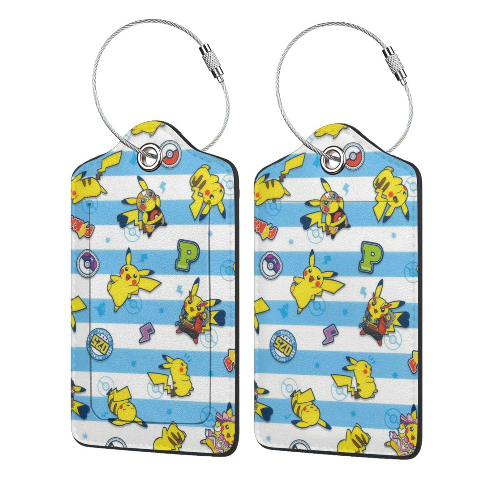 Pokemon-Pikachu Game2 Luggage Tags for Suitcases Travel ID ...