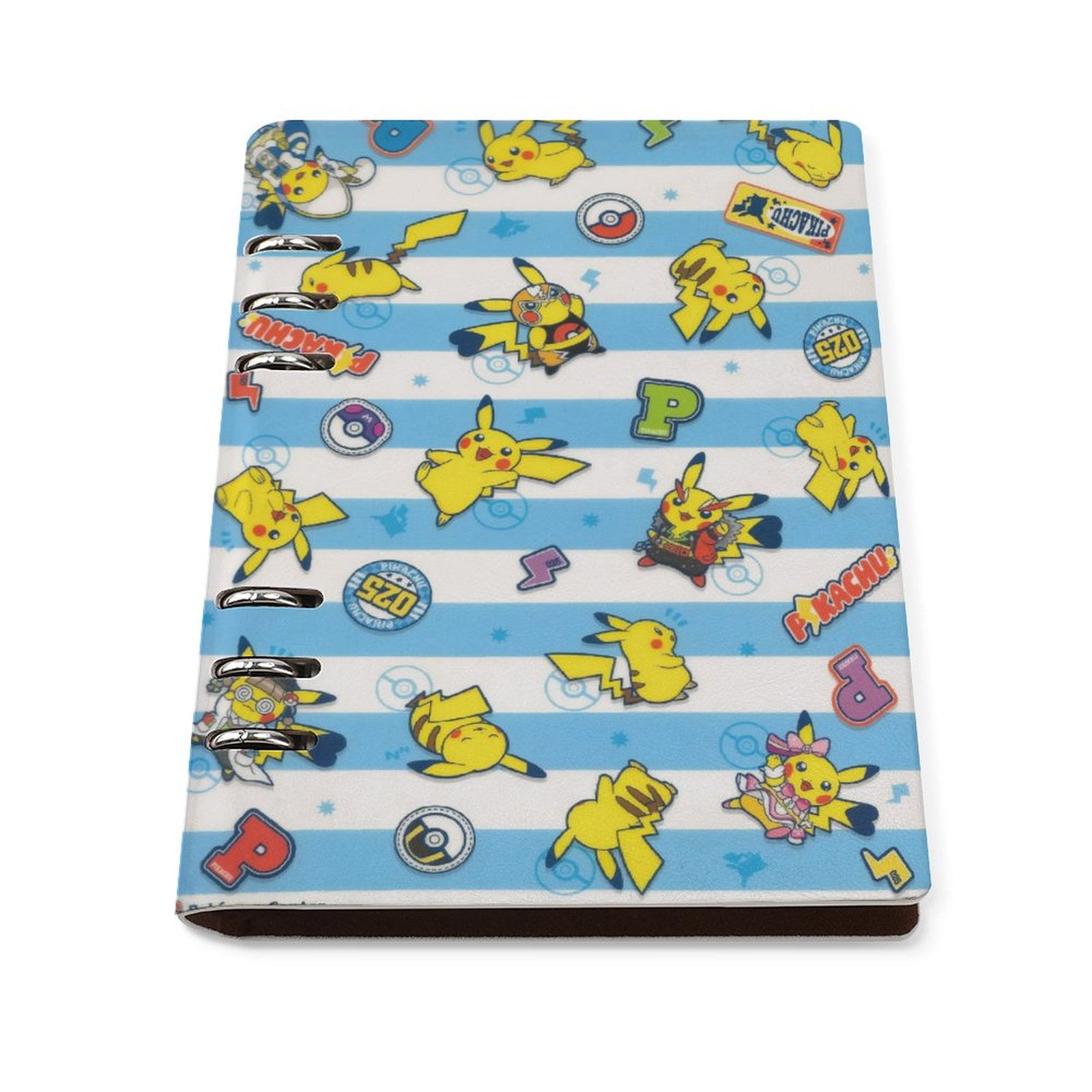 Pokemon-Pikachu Game2 Refillable Leather A5 Loose Leaf Notebook, Loose ...