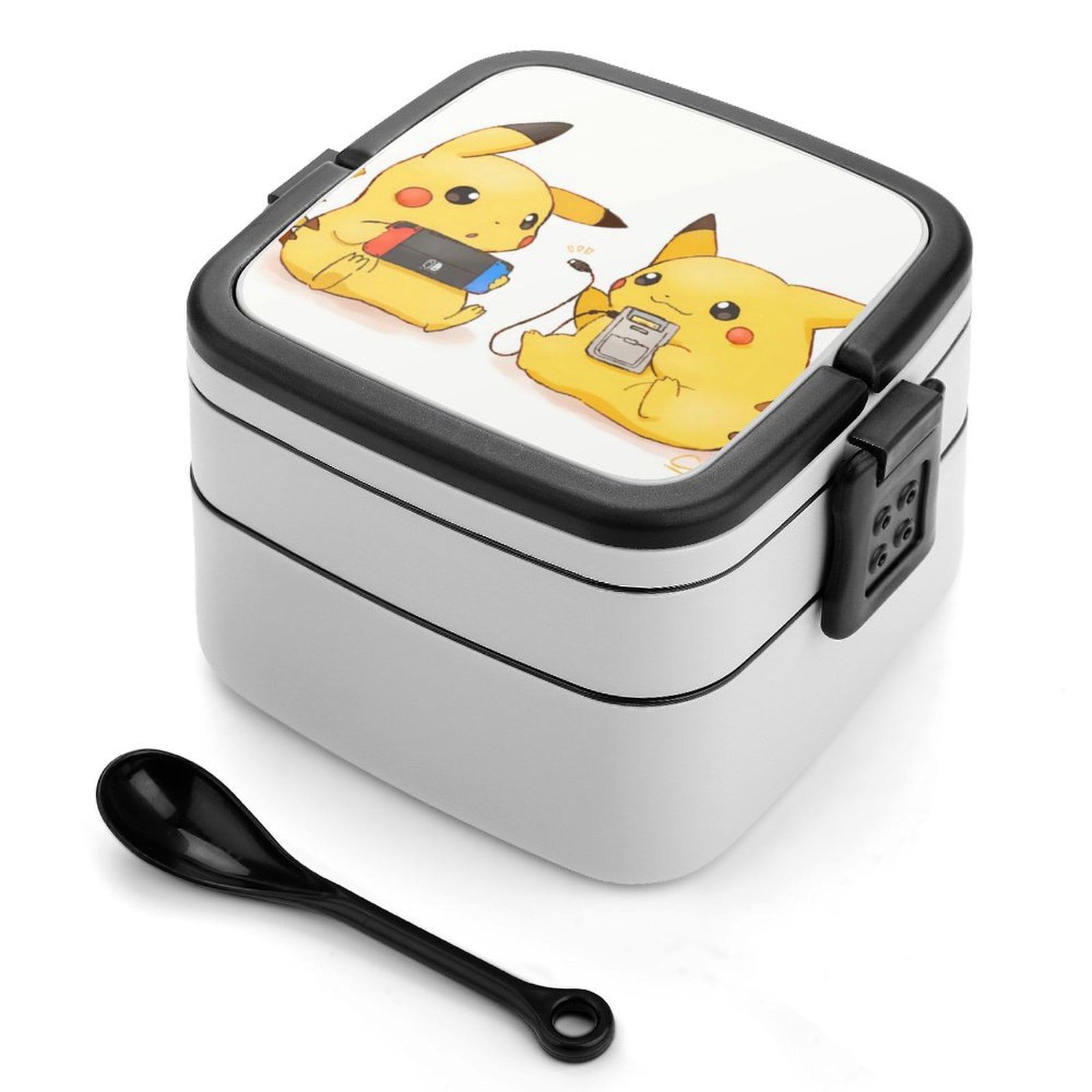 Pokemon-Pikachu Game22 Reusable Bento Boxes Lunch Box Double Layer ...