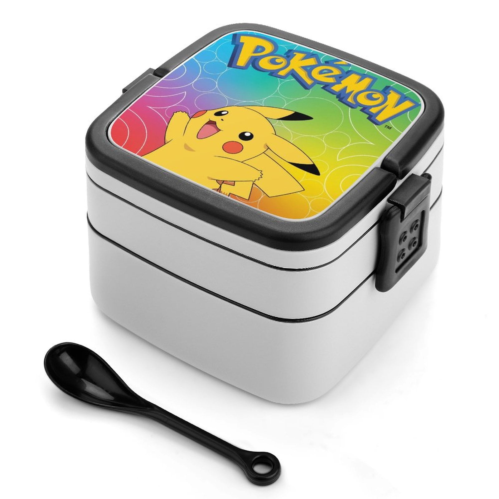 Pokemon-Pikachu Game345 Reusable Bento Boxes Lunch Box Double Layer ...
