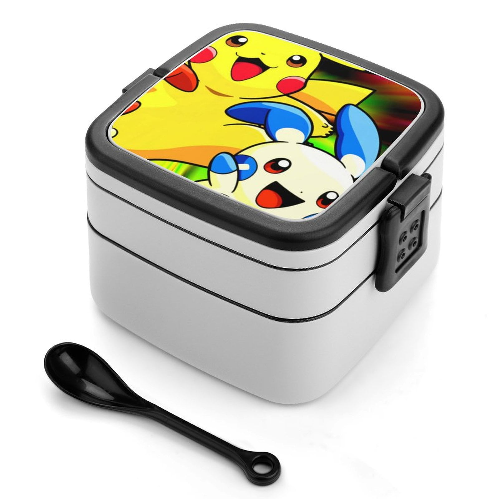 Pokemon-Pikachu Game456 Reusable Bento Boxes Lunch Box Double Layer ...