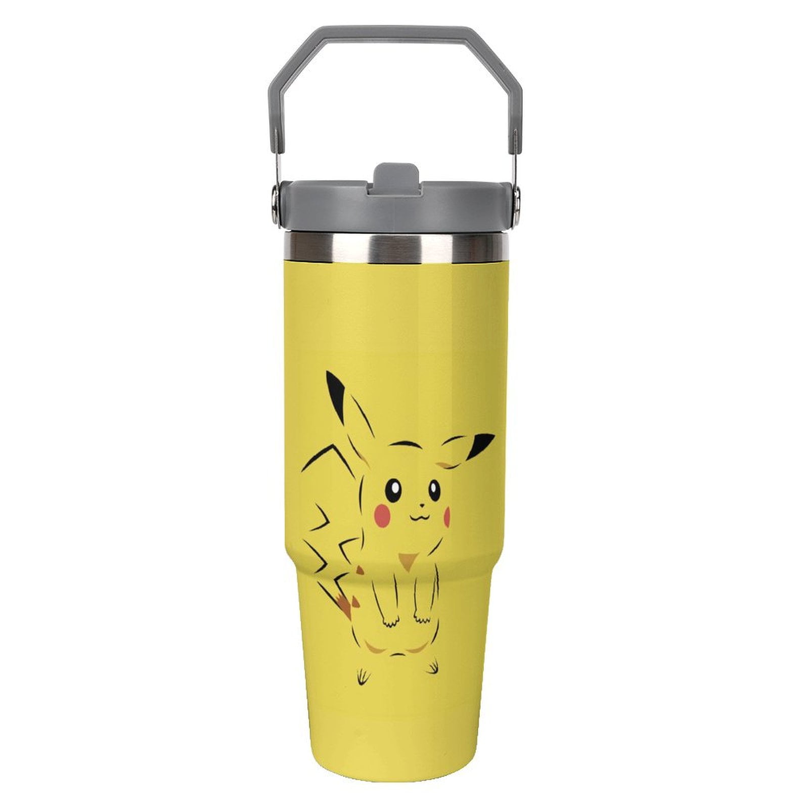 Pokemon-Pikachu Game467 30oz Stainless Steel Tumblers with Flip Straw ...