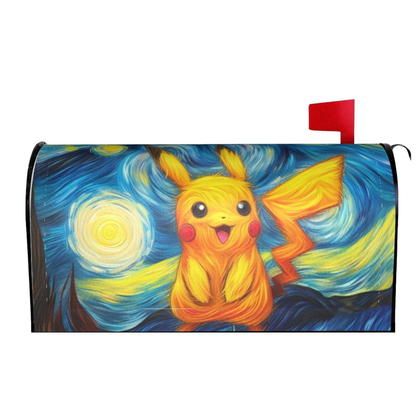 Pokemon-Pikachu Game565 Cartoon Character Mailbox Cover Magnetic ...