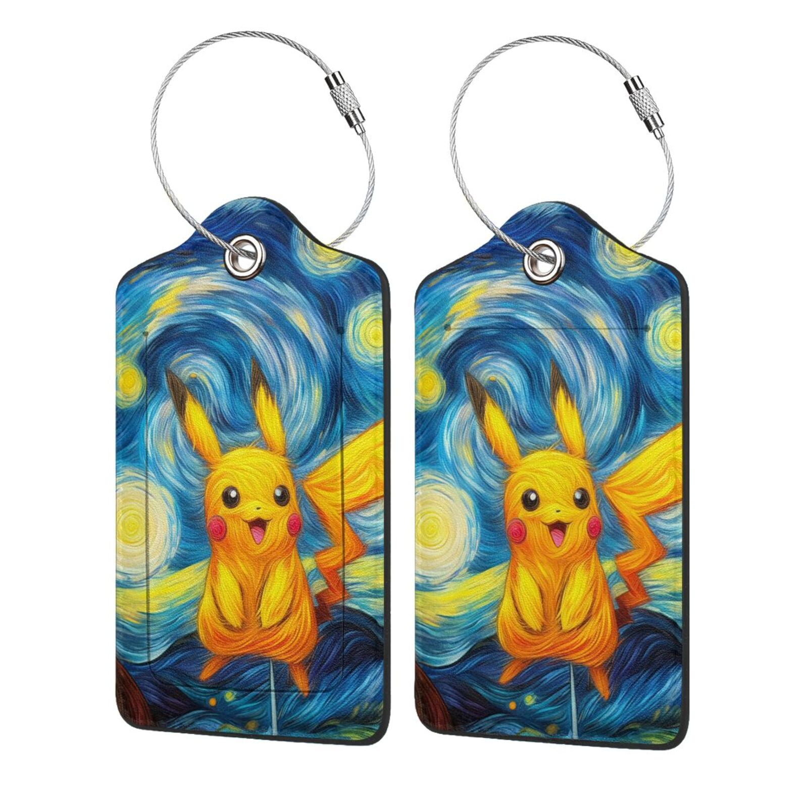 Pokemon-Pikachu Game565 Luggage Tags for Suitcases Travel ID ...