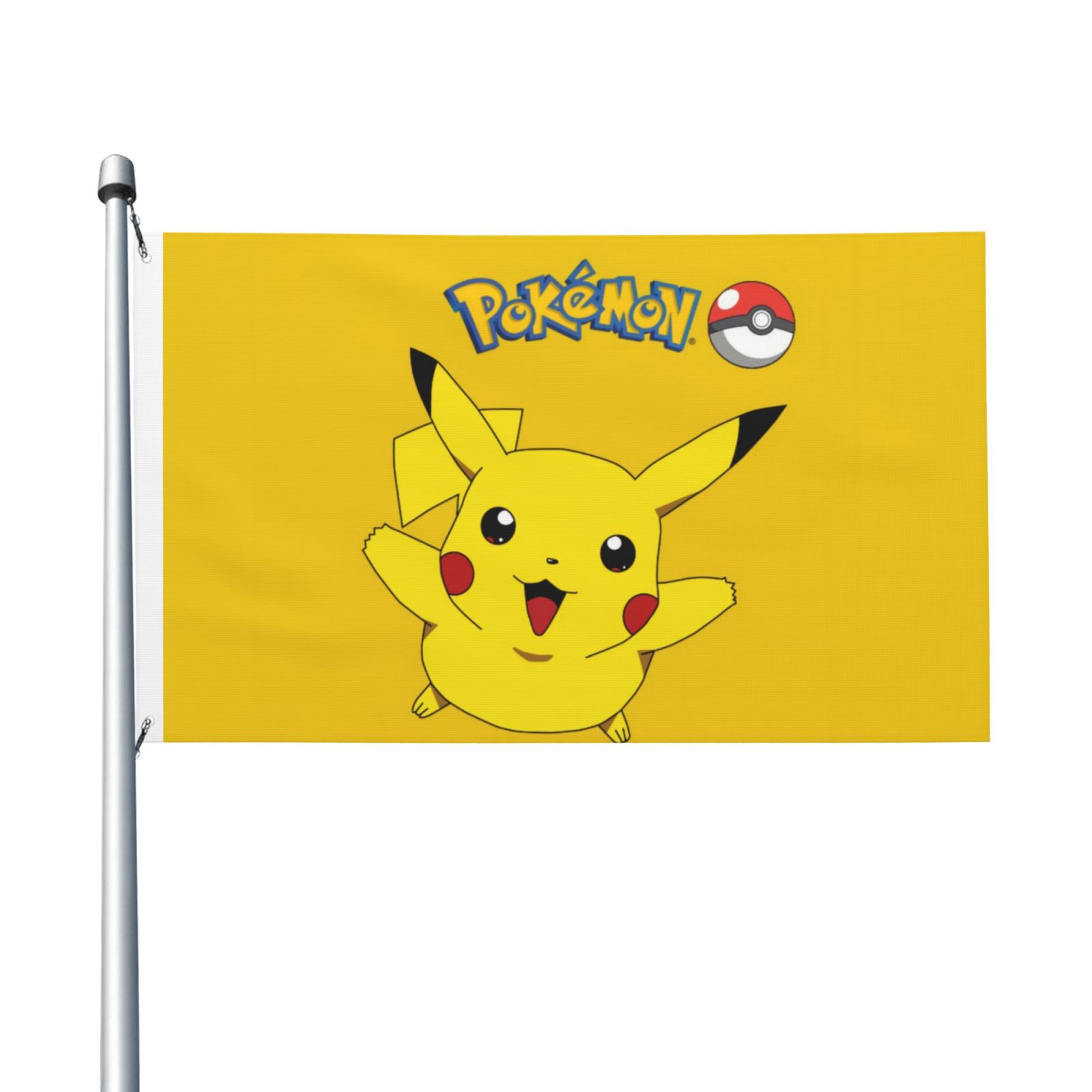 Pokemon-Pikachu Game666 3x5ft Face Flag Fade Proof Holiday Fall Flag ...