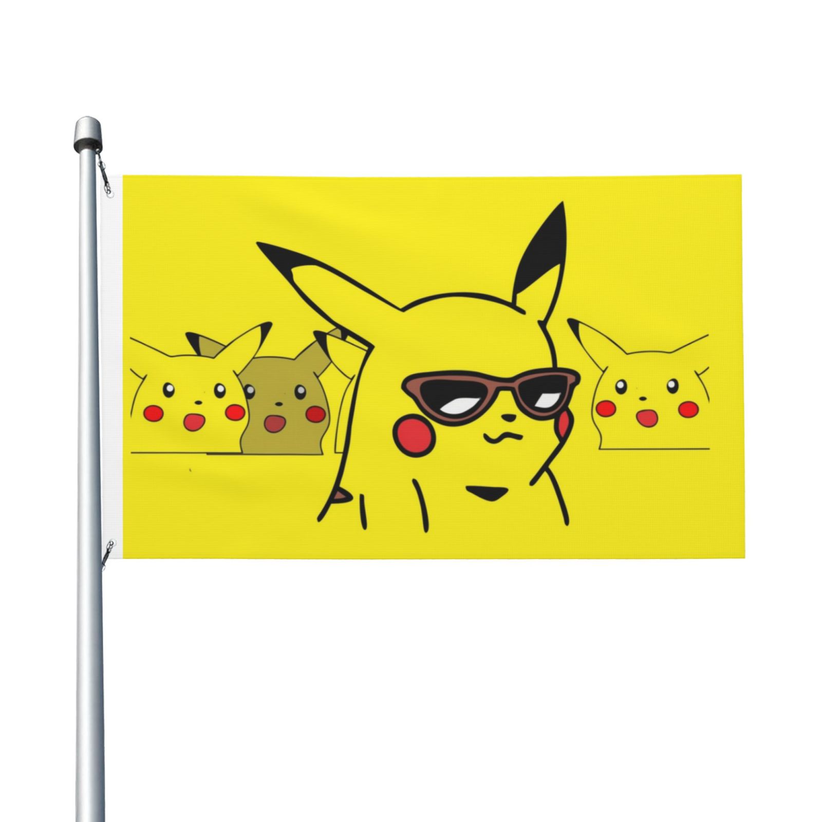Pokemon-Pikachu Game768 3x5ft Face Flag Fade Proof Holiday Fall Flag ...