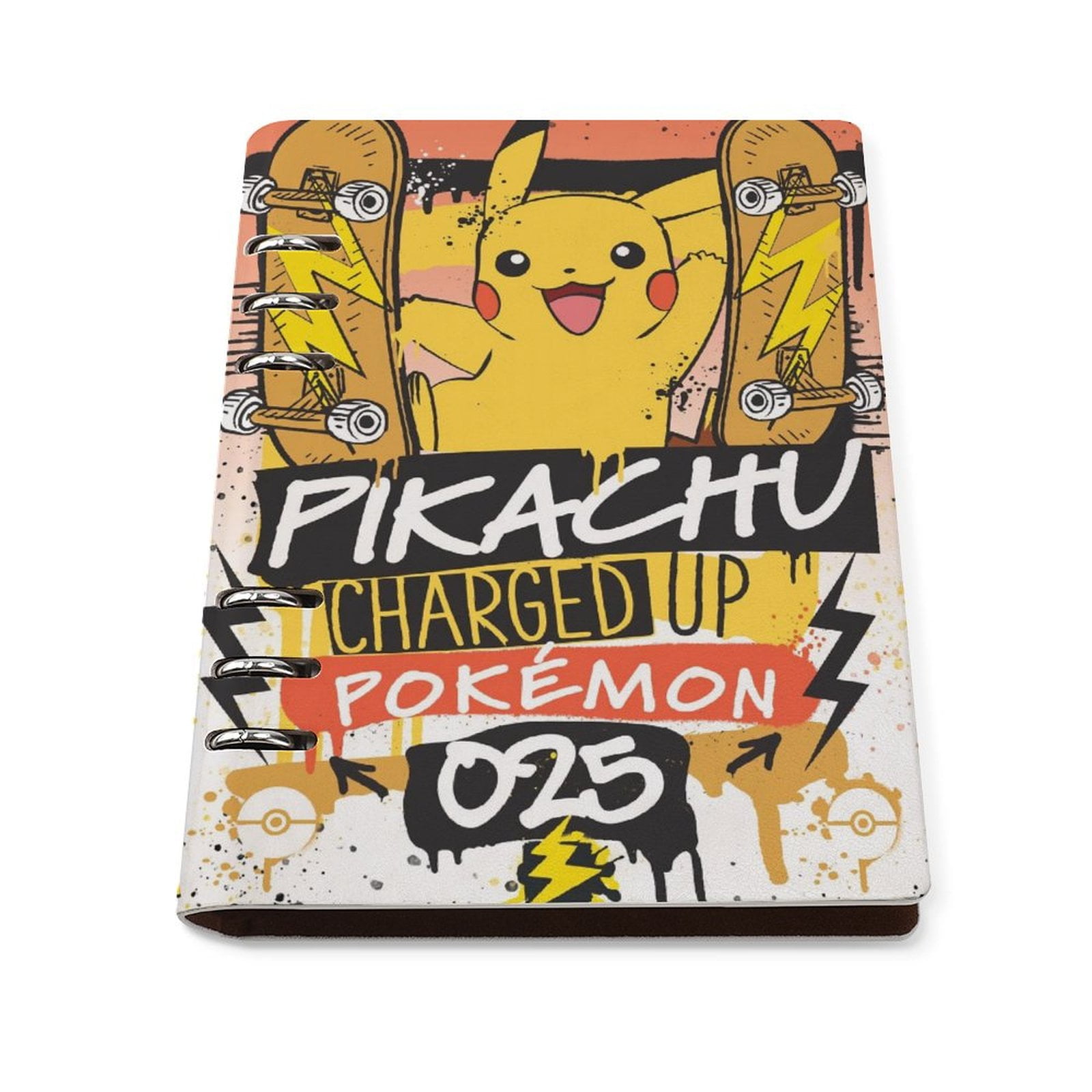 Pokemon-Pikachu Game776 Refillable Leather A5 Loose Leaf Notebook ...