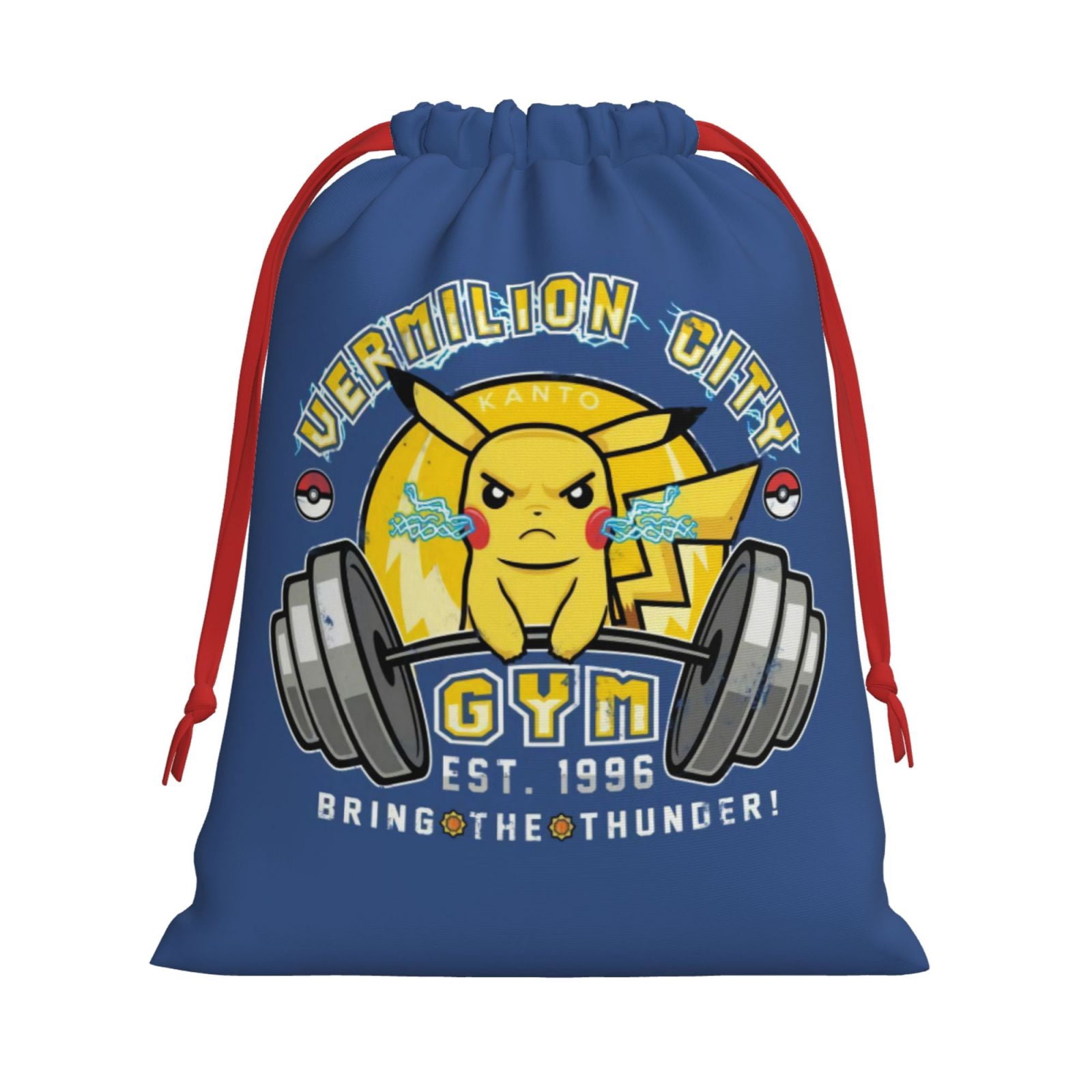 Pokemon-Pikachu Game789 Christmas Gift Bags,Gift Bags,Drawstring ...