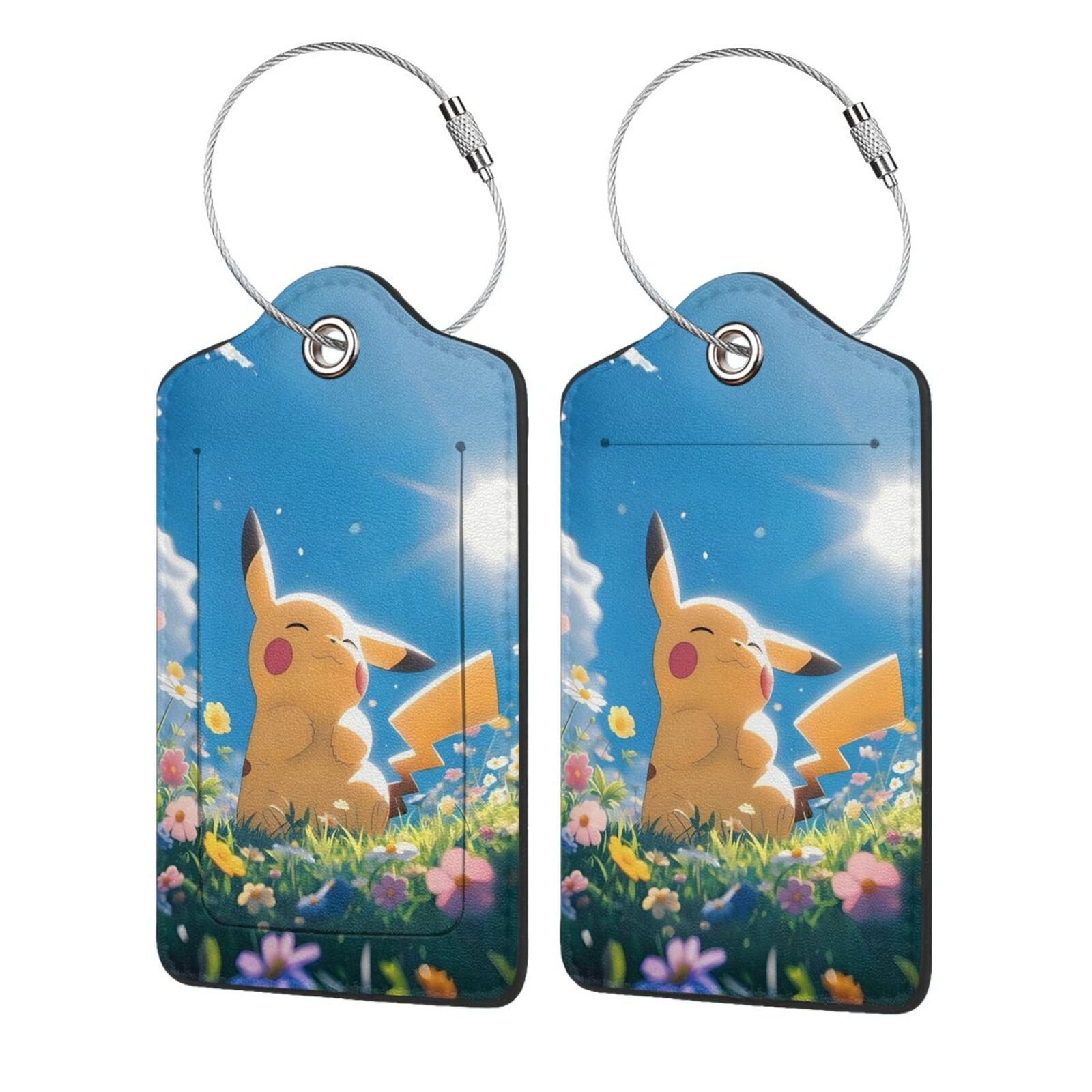 Pokemon-Pikachu Game998 Luggage Tags for Suitcases Travel ID ...
