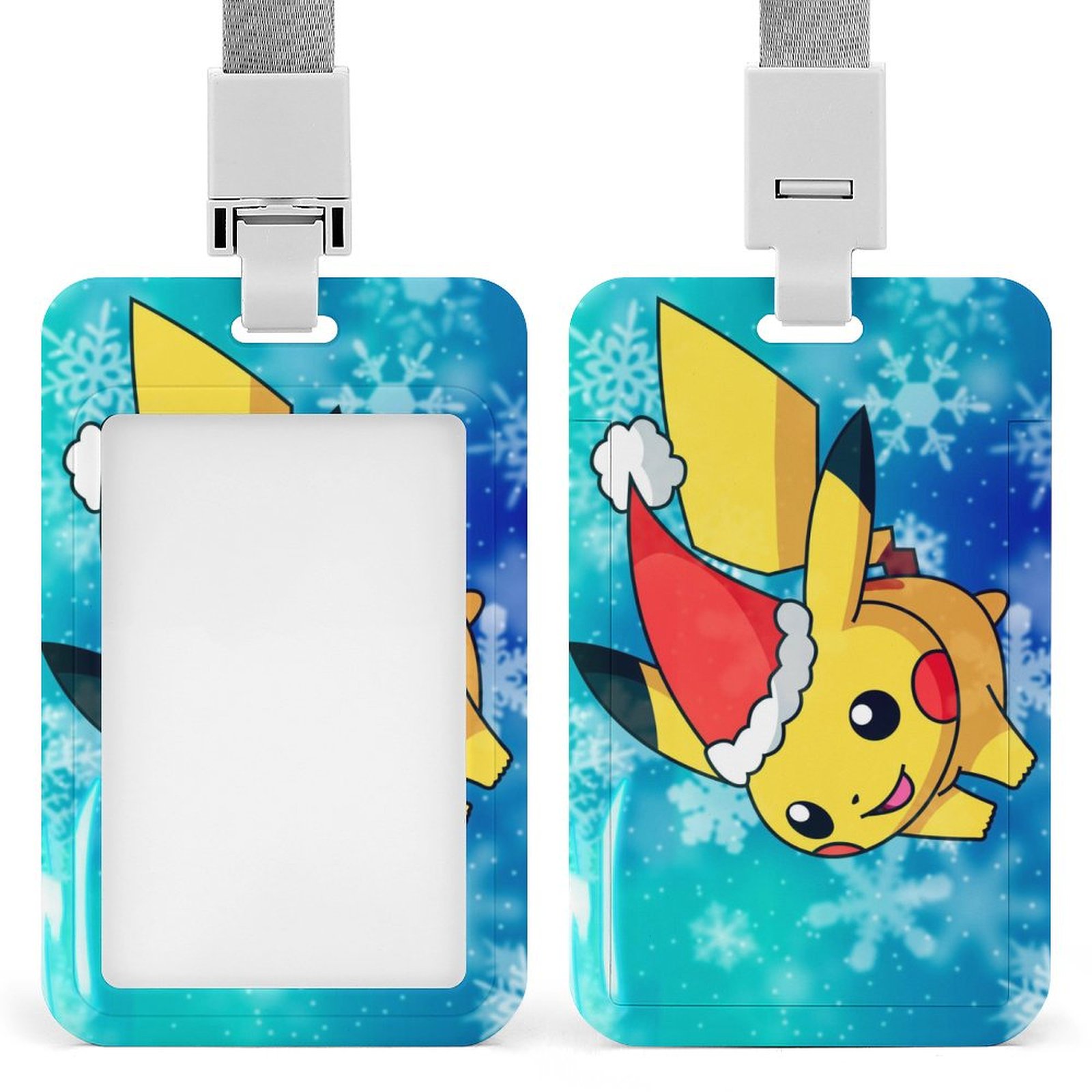 Pokemon_Pikachu ID Card Name Badge Holder Vertical Name Tag Holder ID ...