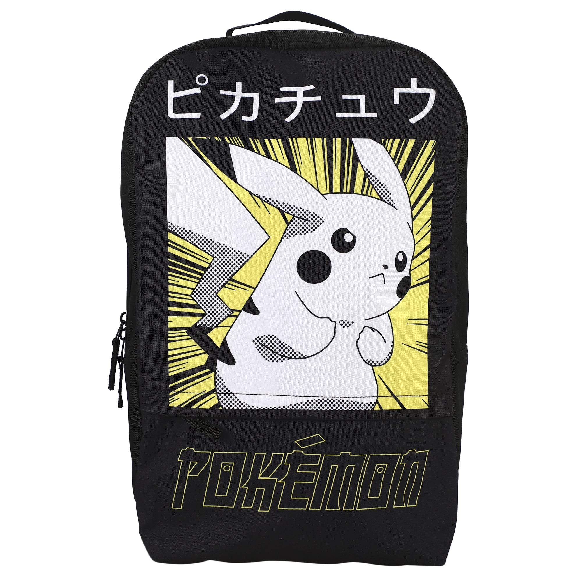 Pokemon Pikachu Kanji Black Backpack - Walmart.com