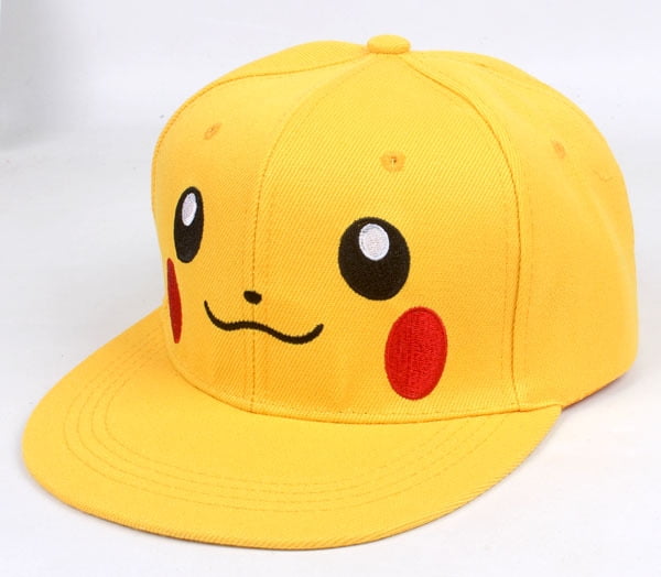 Pokemon Pikachu Kids Baseball Cap Flatbill Hat for Kids Adjustable Sun ...