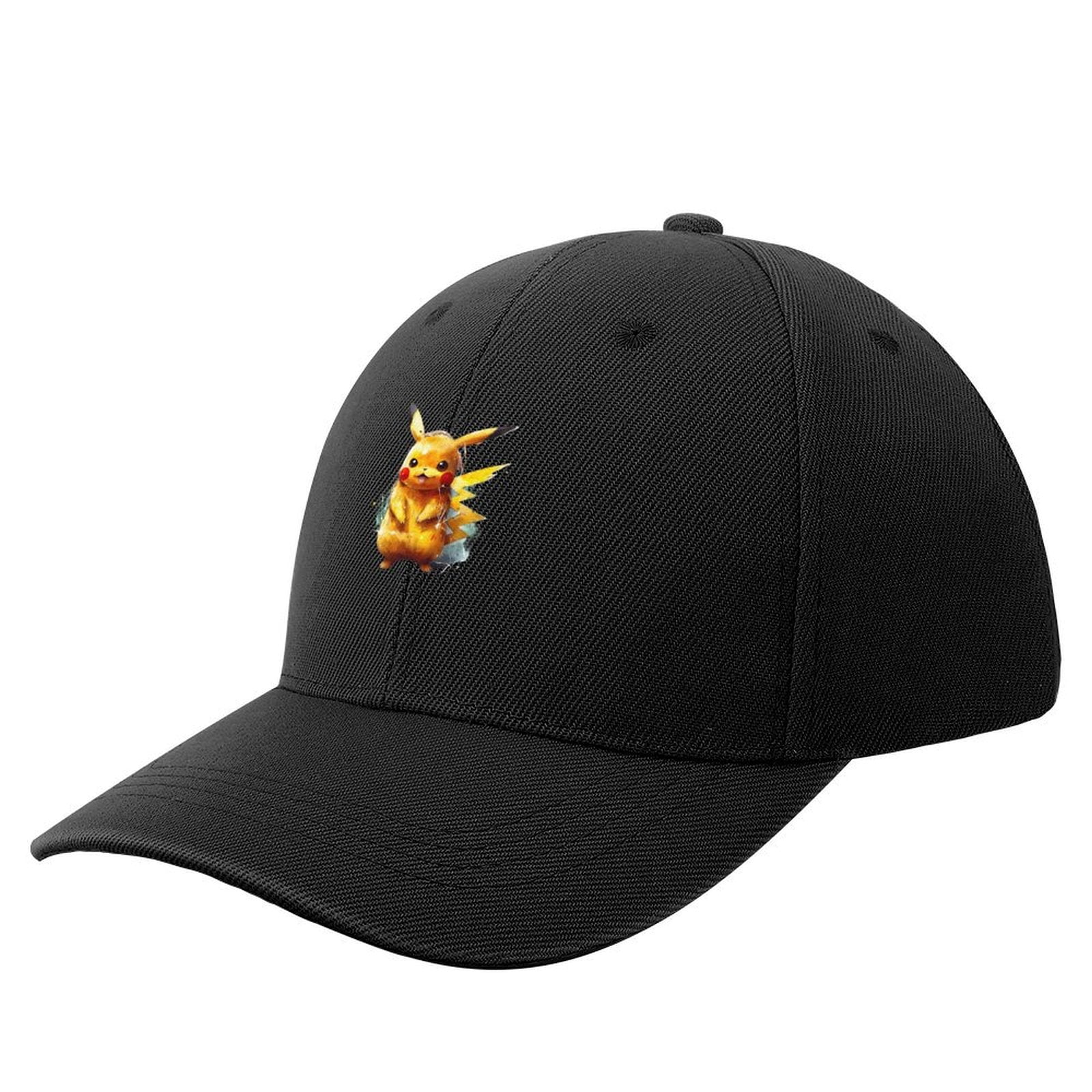 Pokemon Pikachu Kids Baseball Cap Flatbill Hat for Kids Adjustable Sun ...