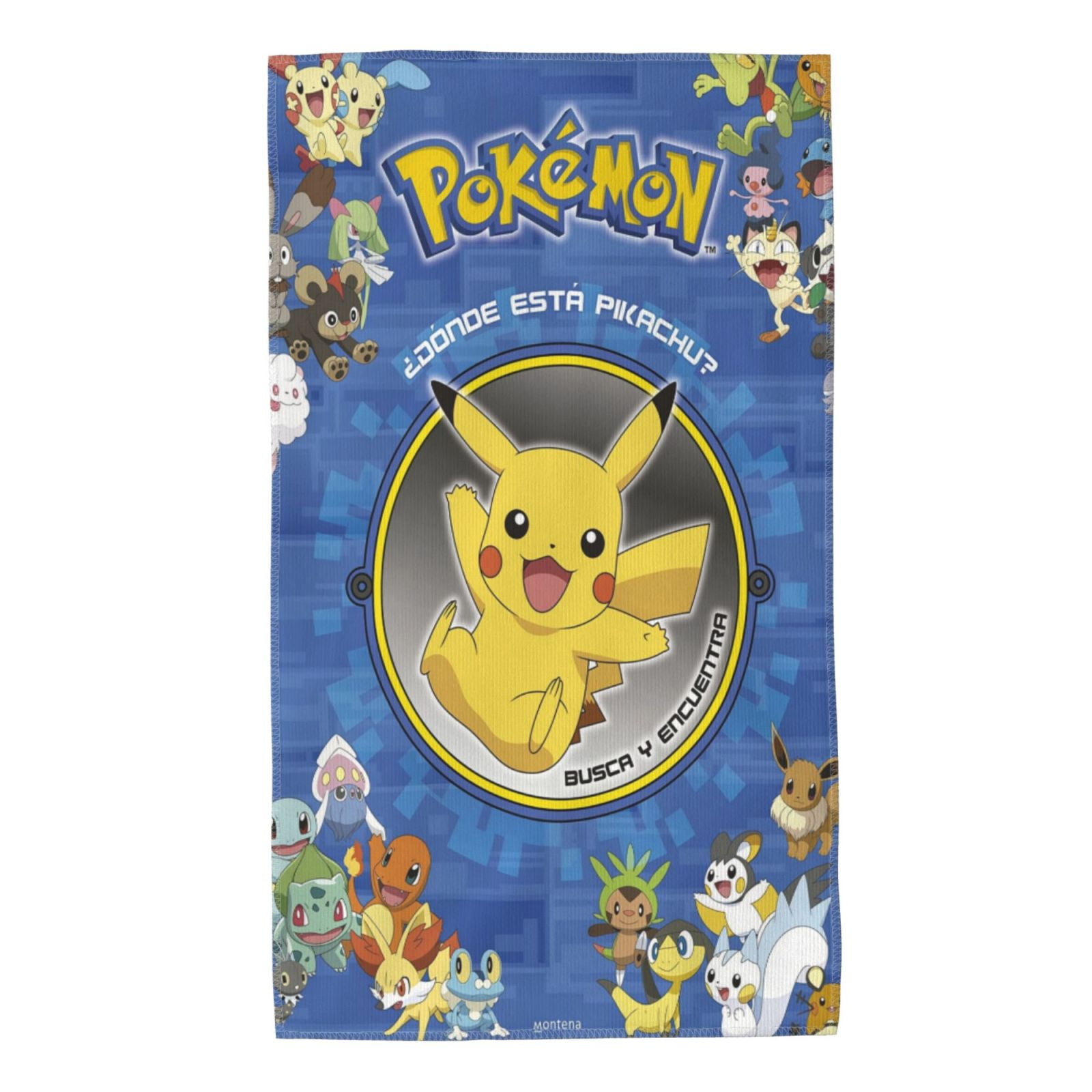 Pokemon Pikachu Kitchen Dishcloths,Does Not Shed Fluff,Reusable Dish ...