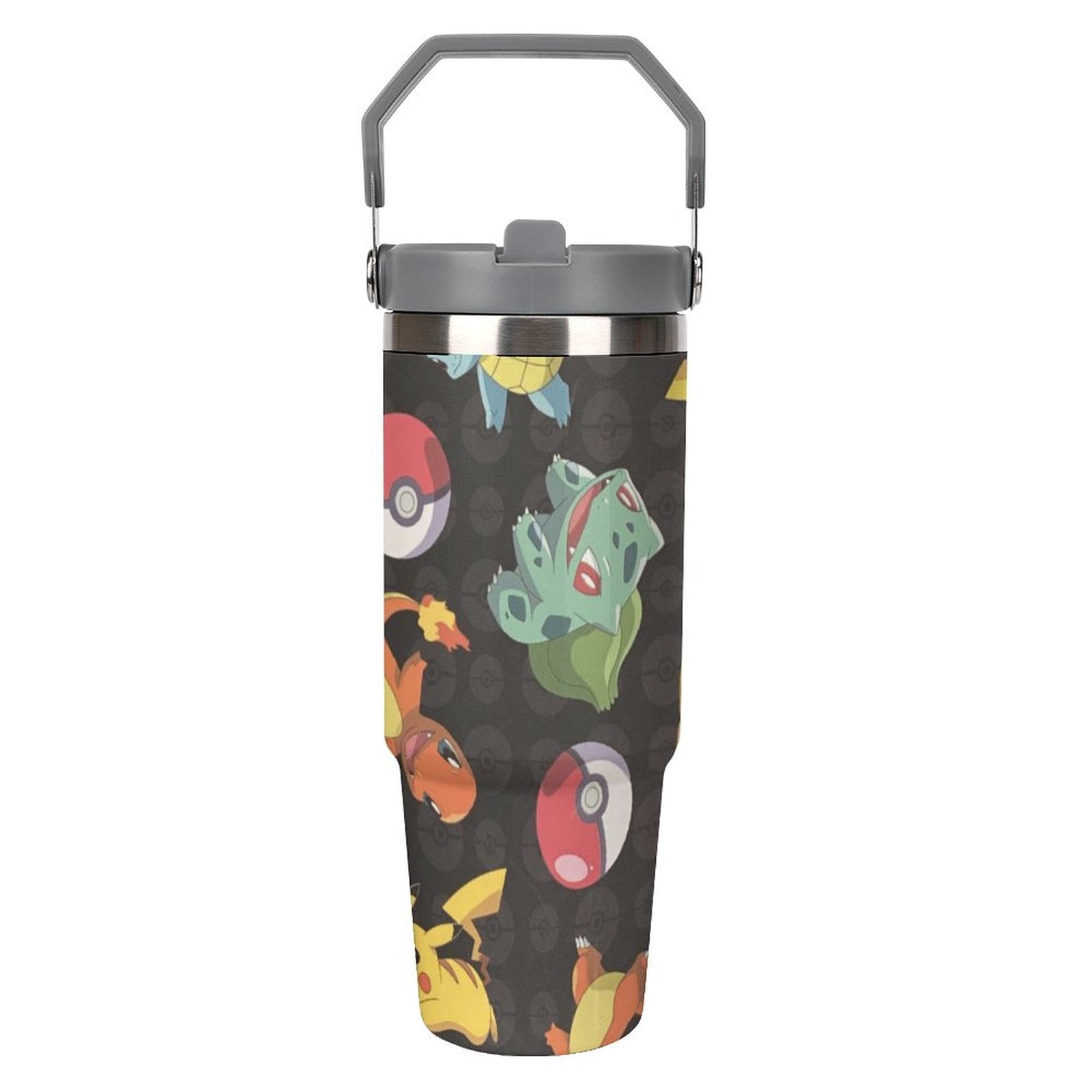 Pokemon Pikachu Large Capacity Stainless Steel Travel Mug, 30oz Vacuum ...