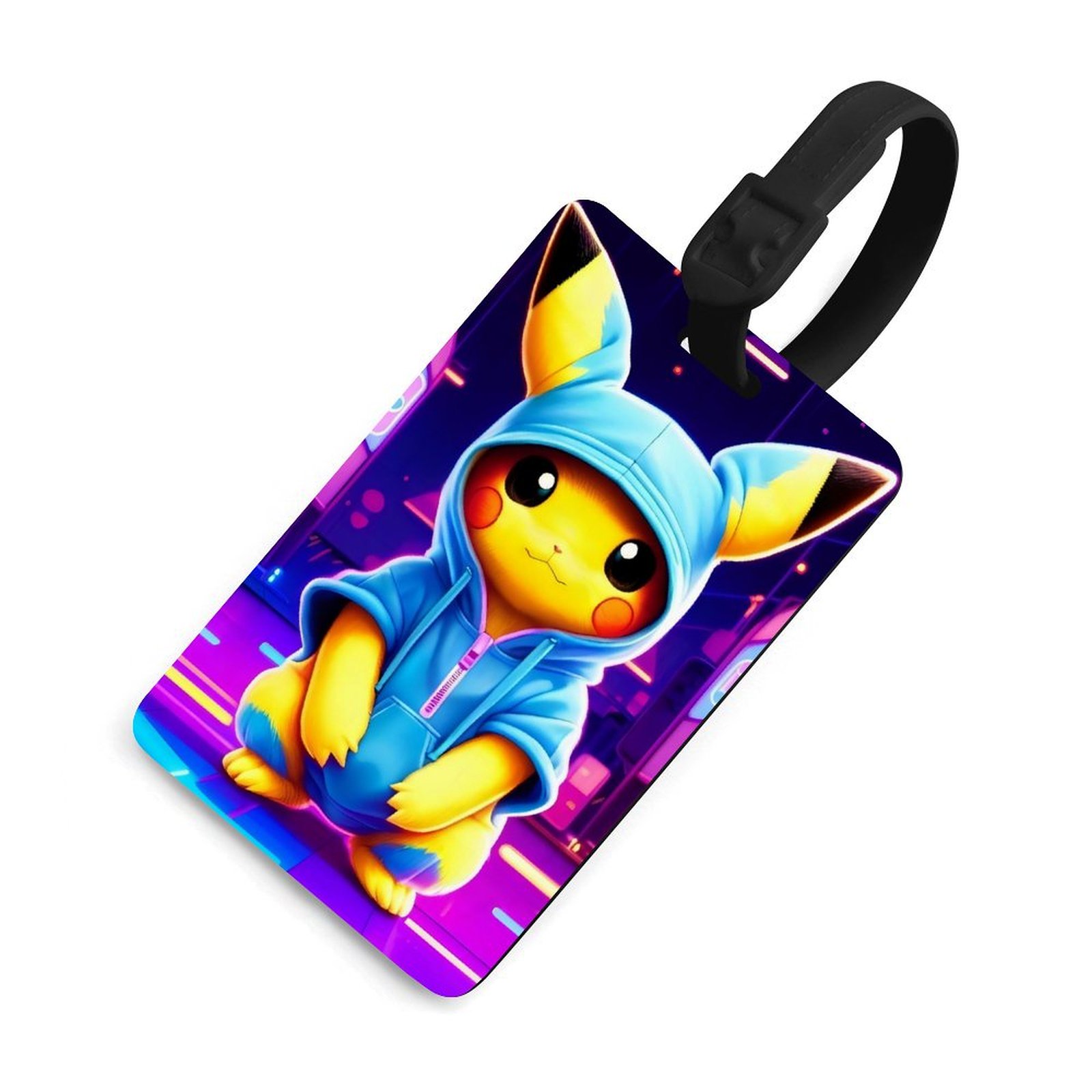 Pokemon Pikachu Luggage Tag Luggage Tags PU Tags Cute Funny Travel Bag ...