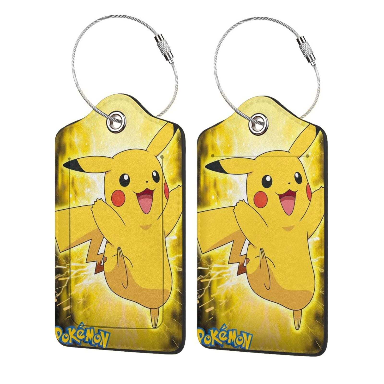 Pokemon Pikachu Luggage Tags for Suitcases Travel ID Identification ...