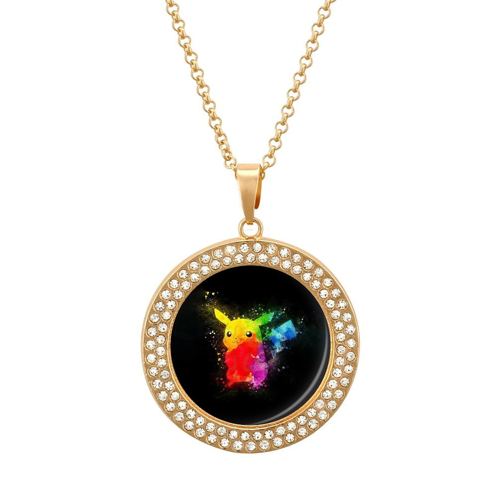 Pokemon Pikachu Necklaces for Women and Men Cartoon Chain Pendant ...