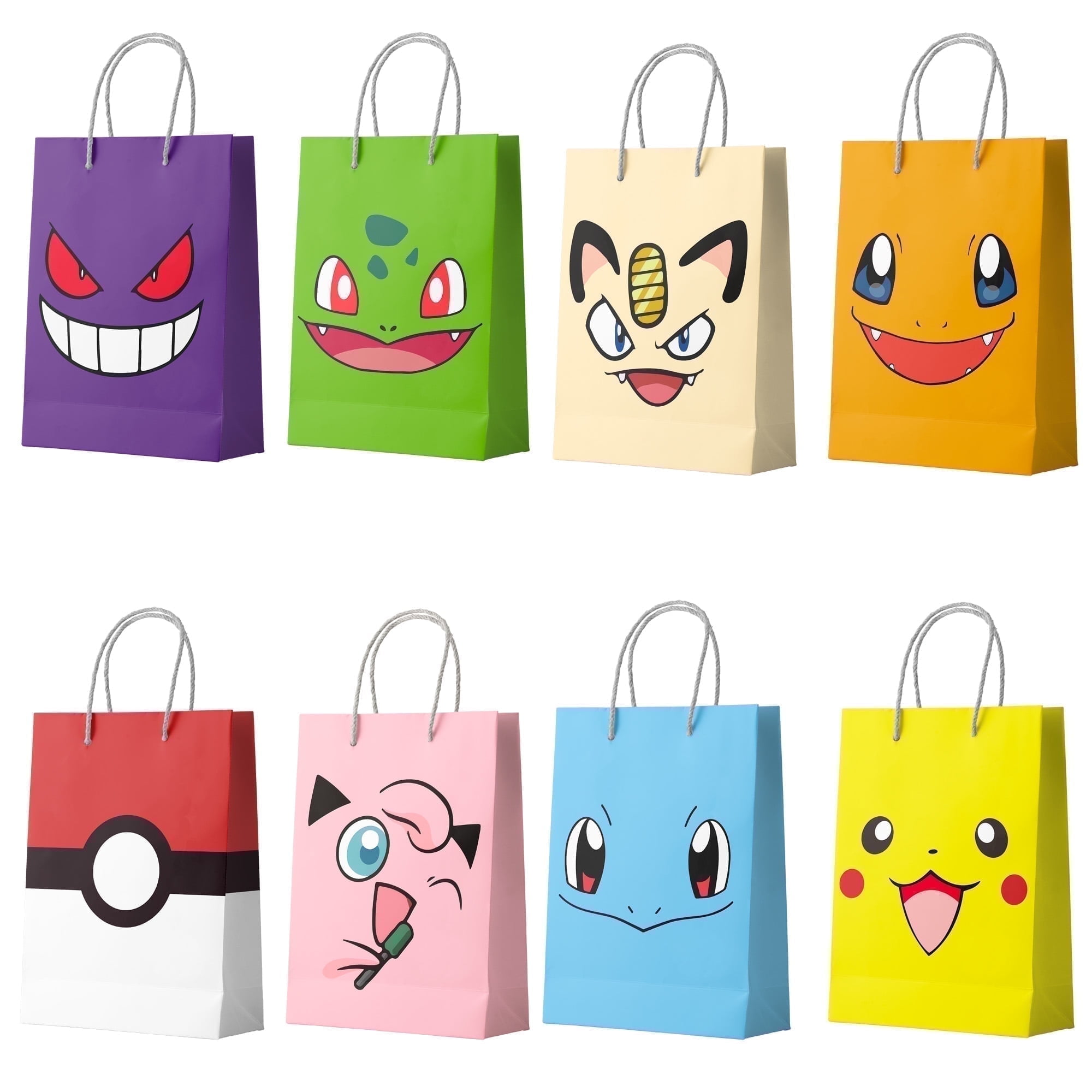 ElifJoyDeco Pokemon Pikachu Party Bags, 24 Pcs Party Favor Bags for ...