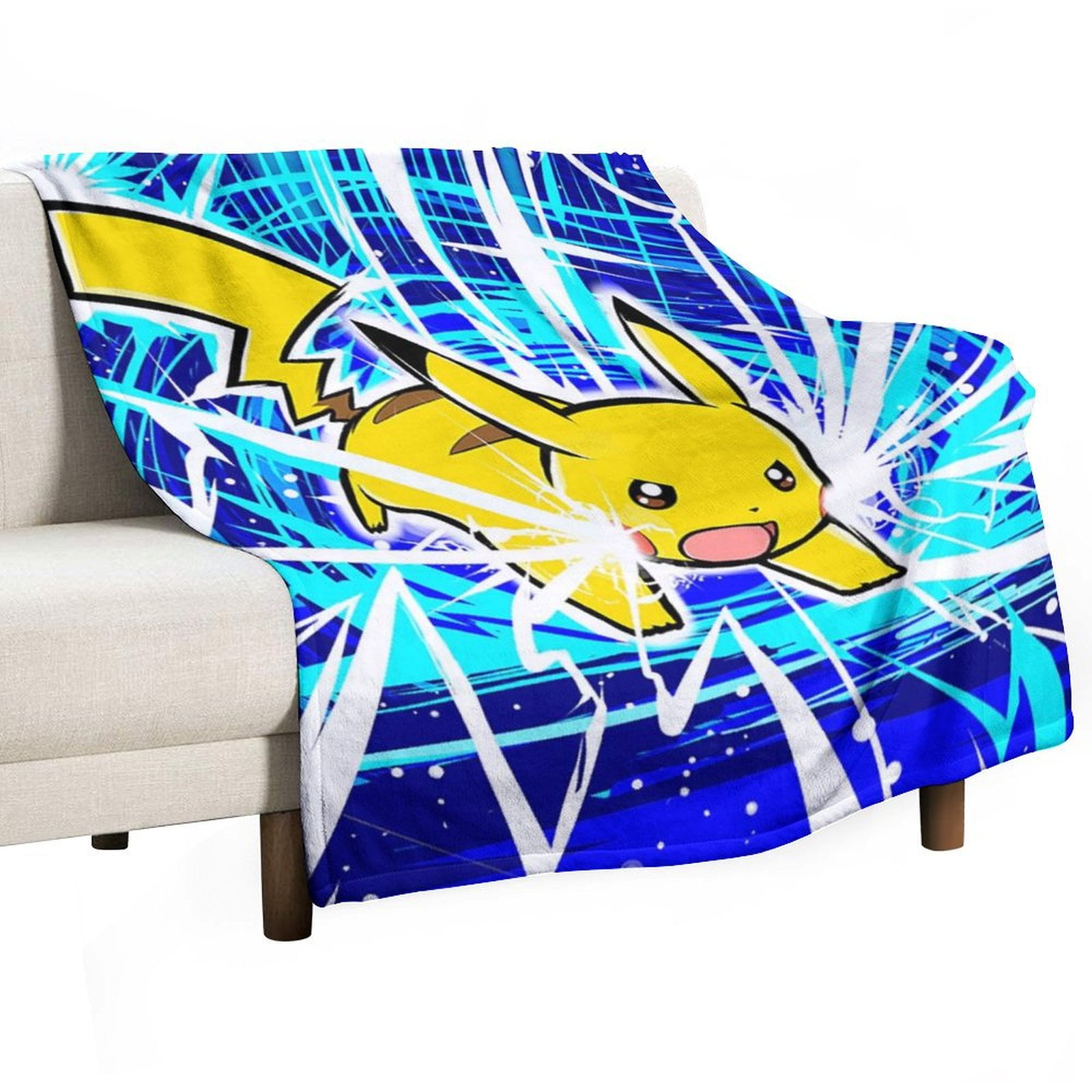 Pokemon_Pikachu Plush Throw Blanket - Measures 30"x40" - Kids Super ...
