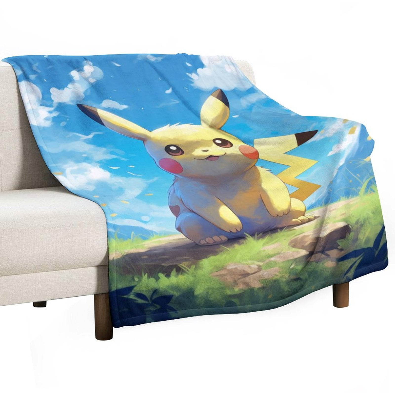 Pokemon_Pikachu Plush Throw Blanket - Measures 30"x40" - Kids Super ...